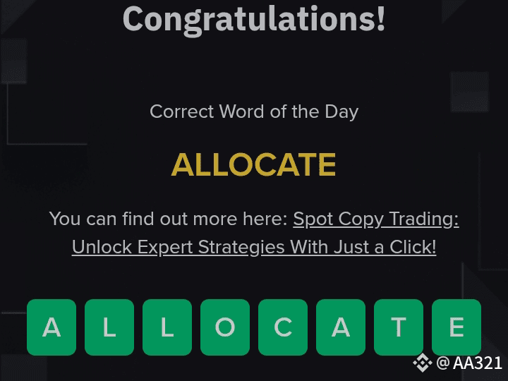💥Binance Kata Hari Ini - Tema: Copy Trading ️Kata 3-Hu | AA321 di ...