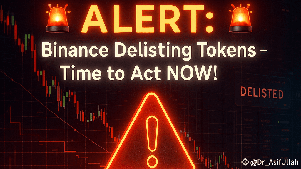 🚨ALERT: Binance Delisting Tokens – Time to Act NOW! 🚨 | Dr_AsifUllah on ...