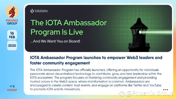 IOTA Ambassador Program launches to empower Web3 leaders and | Phoenix ...