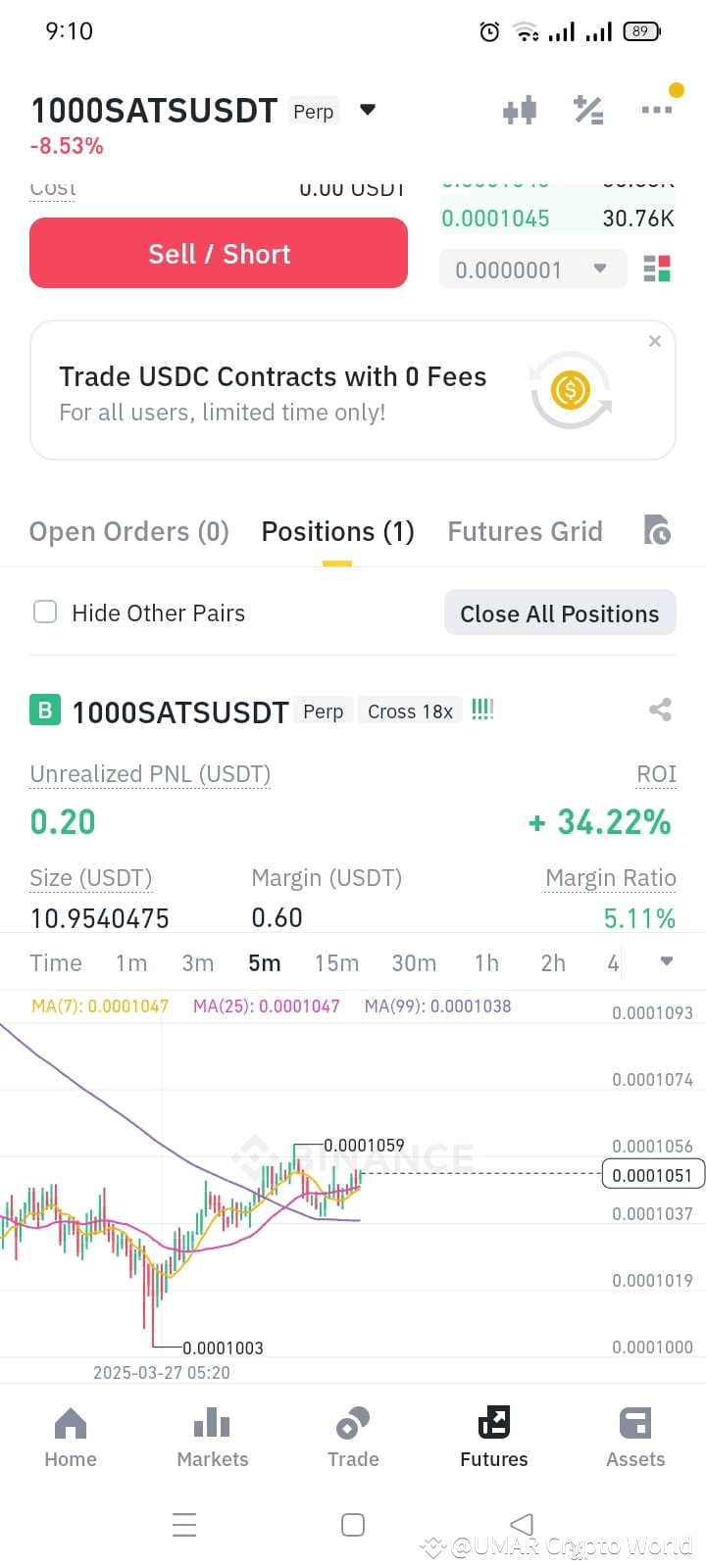 $1000SATS 🚀📈🔥 AChanse you don't miss hurry up | UMAR Crypto World on Binance Square