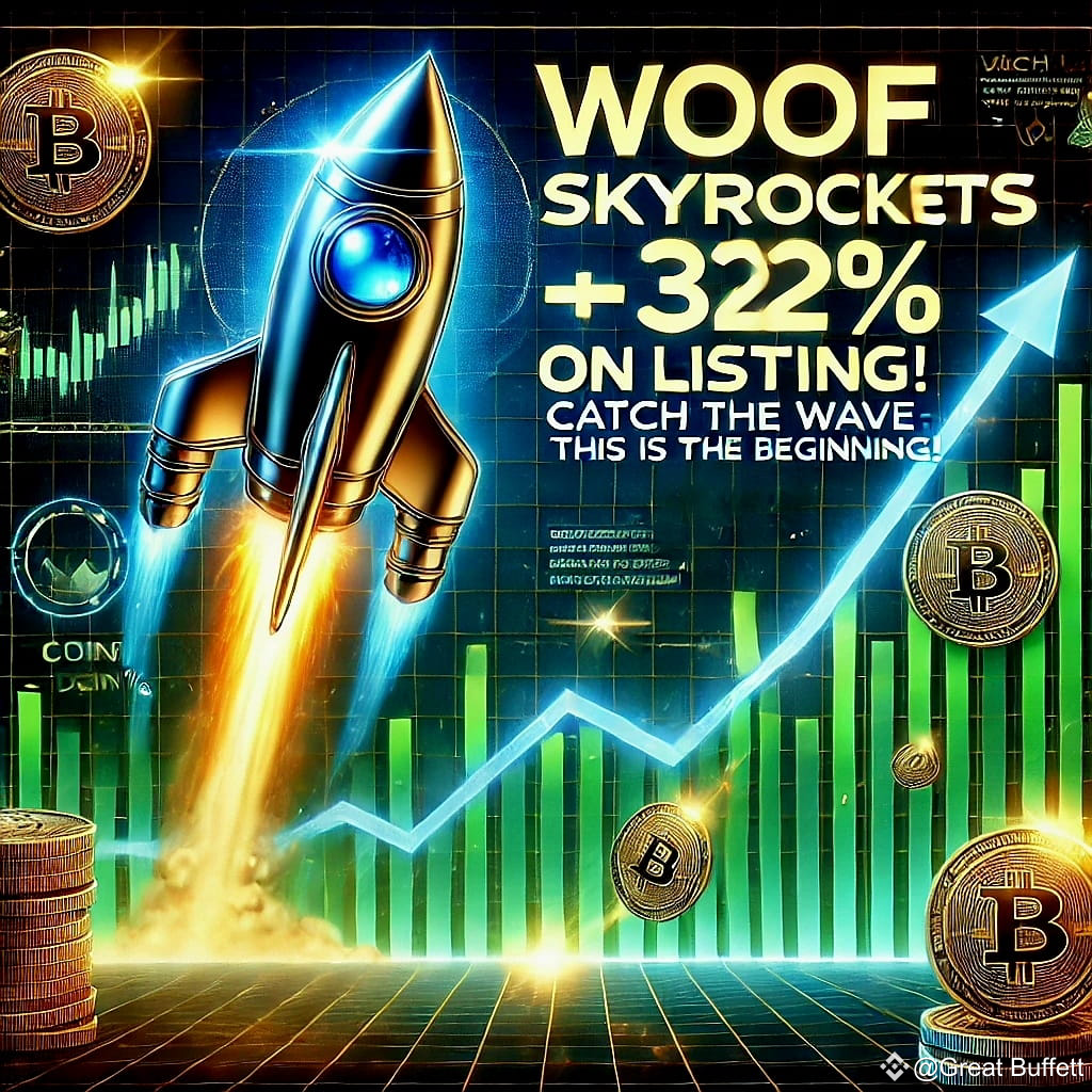 🌟 $WOOF skyrockets by +322% on listing! Catch the wave — th | Great ...