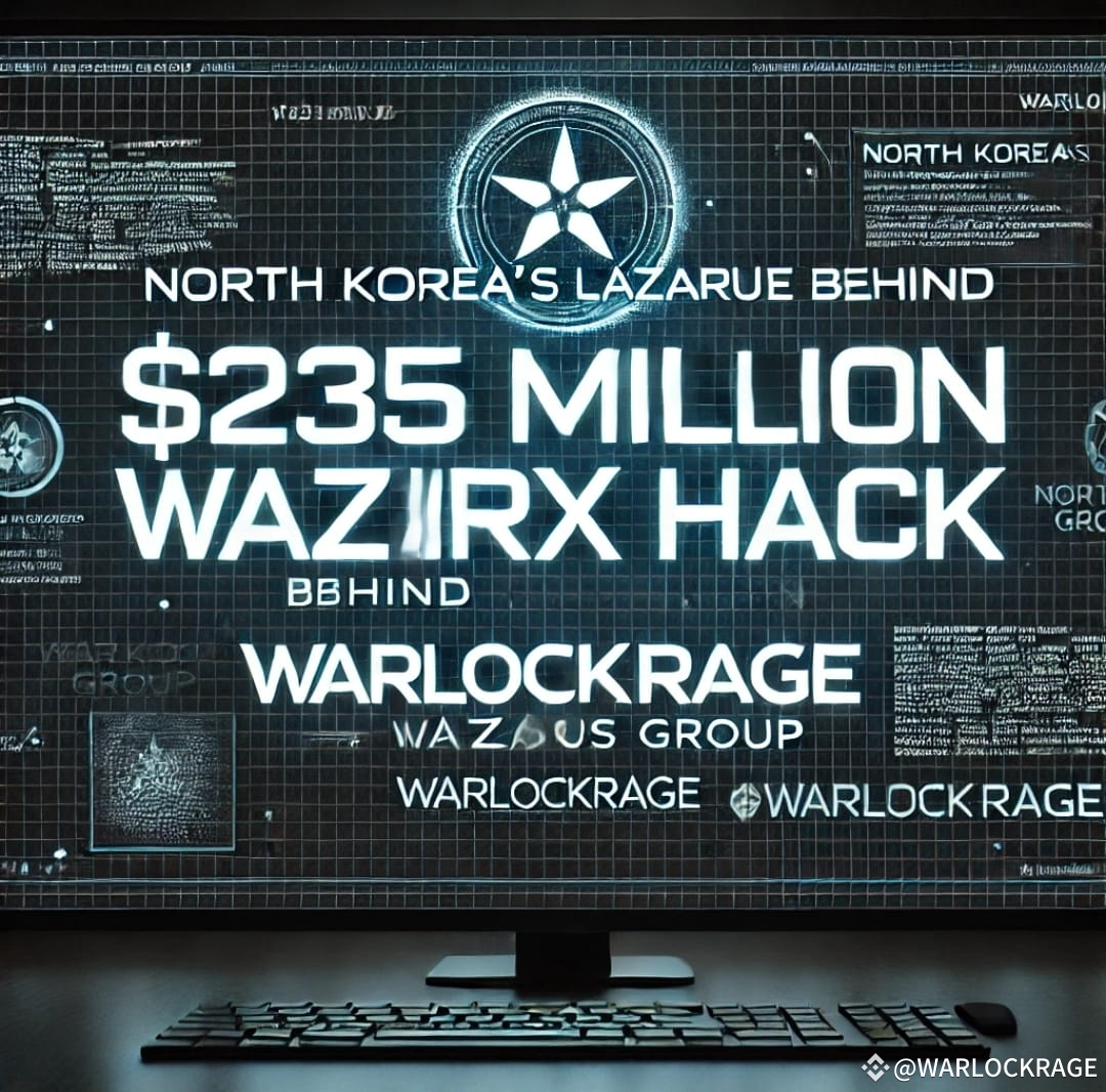 North Korea's Lazarus Group Behind $235 Million WazirX Hack | WARLOCKRAGE on Binance Square