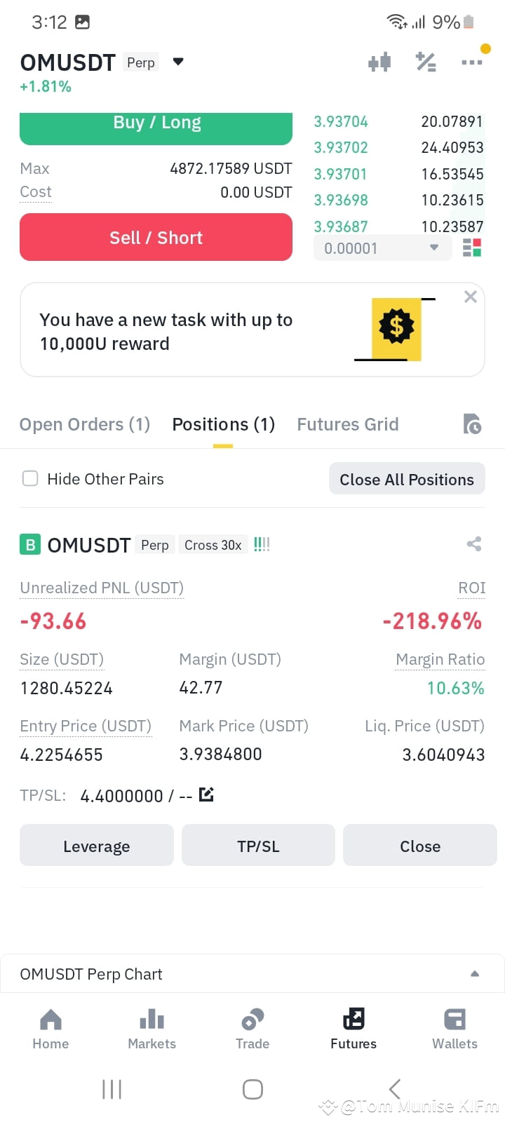 $OM for expert and professionnel hold or close and will hit | Tom ...