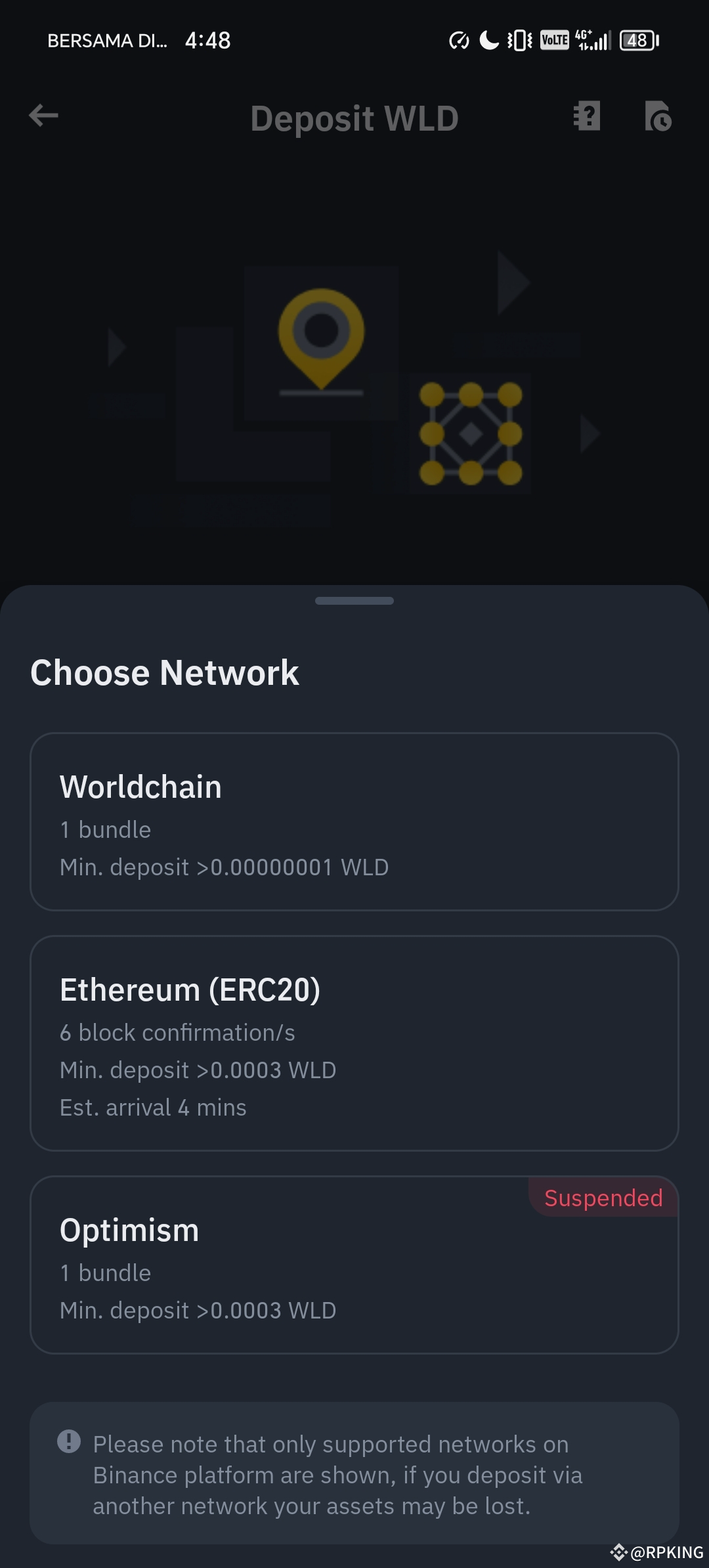$WLD now its officiall! Binance accepting worldchain now! Wo | RPKING on Binance Square
