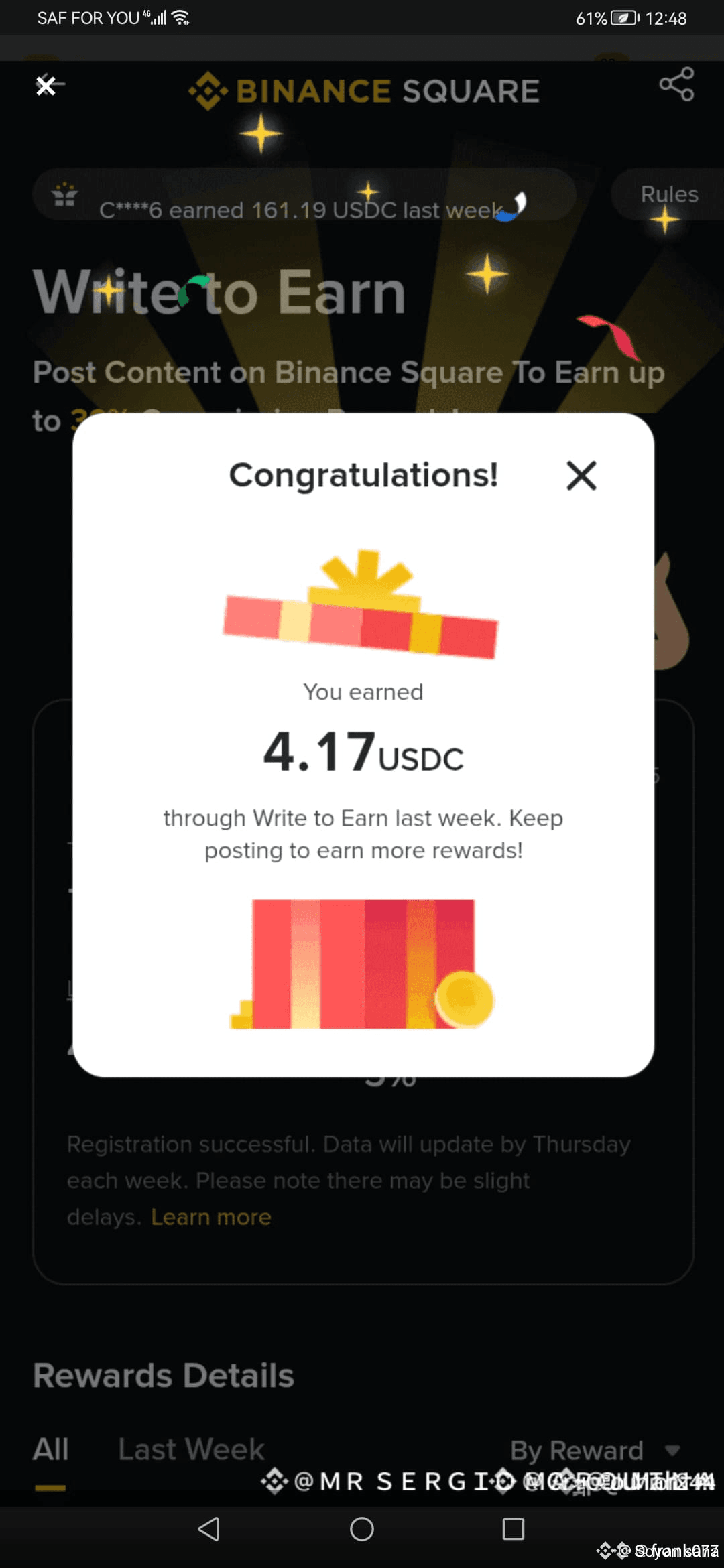 "Finally got something on Binance for the first time—about t | Soyon saha on Binance Square