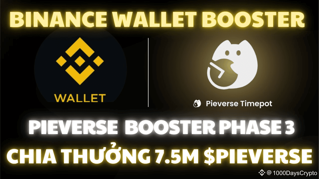Alo anh em tiếp tục sự kiện Booster Pieverse Phase 3 với tổn | 1000DaysCrypto trên Binance Square