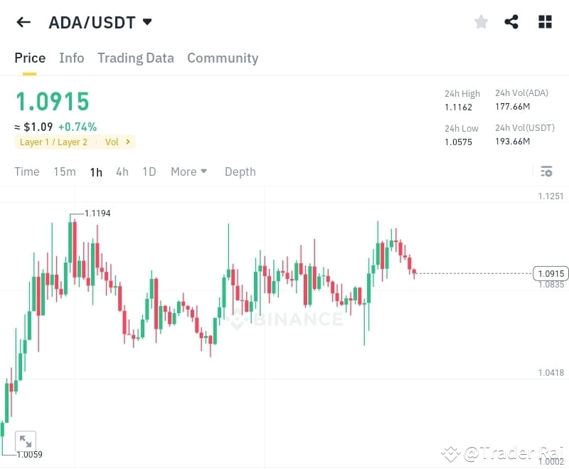 $ADA /USDT Trading Signal – Consolidation Before a Move? E | Trader Rai on Binance Square