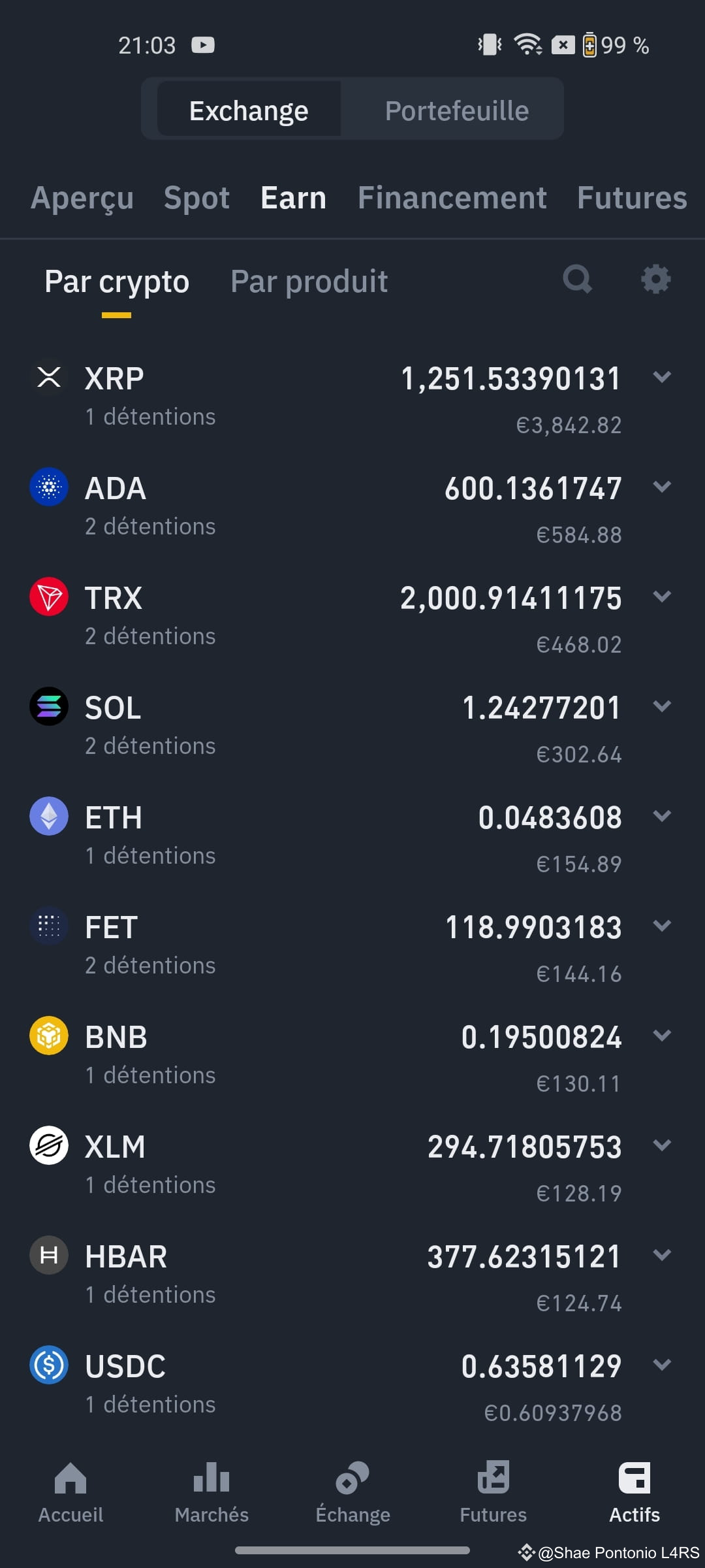 To all my fellow crypto-investors, this is my whole wallet, | Shae Pontonio L4RS on Binance Square