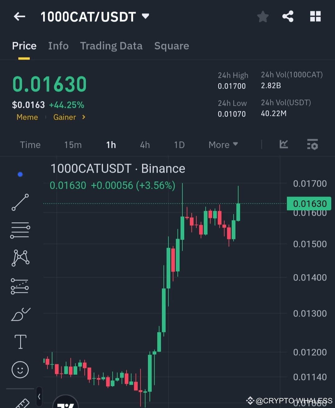 🚨 $1000CAT /USDT: LISTO PARA UN GRAN MOVIMIENTO – NO TE PI | CRYPTO WHALESS en Binance Square