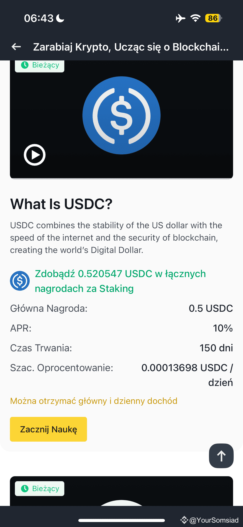 $usdc rate now available for everyone | YourCryptoSomsiad on Binance Square