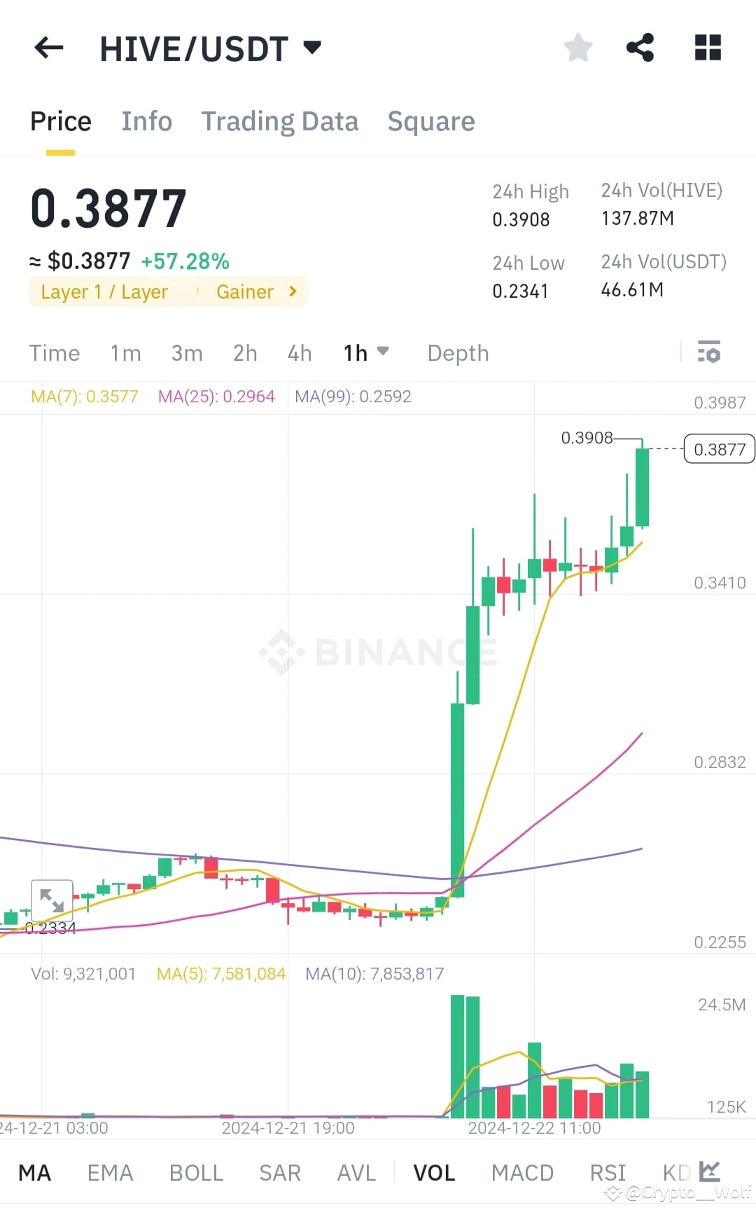 🚨 $HIVE/USDT ALERT: Skyrocketing Momentum – Profitable Trad | Crypto Wolfㅤ on Binance Square
