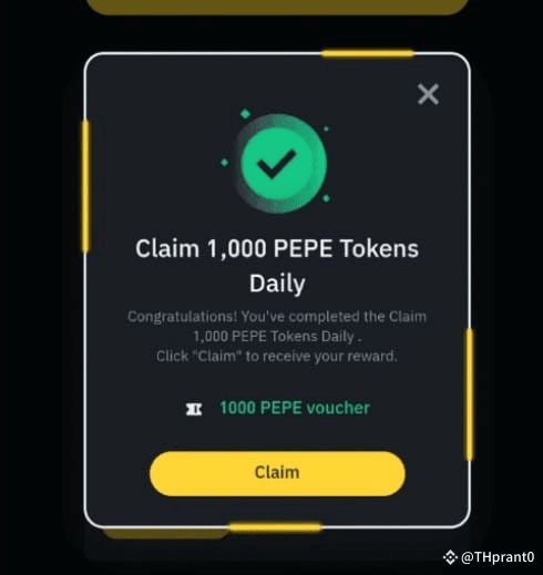 GO GO GO Claim 1,000 $PEPE Daily! Before it’s gone! ⚡️ Hey B | THprant0 ...