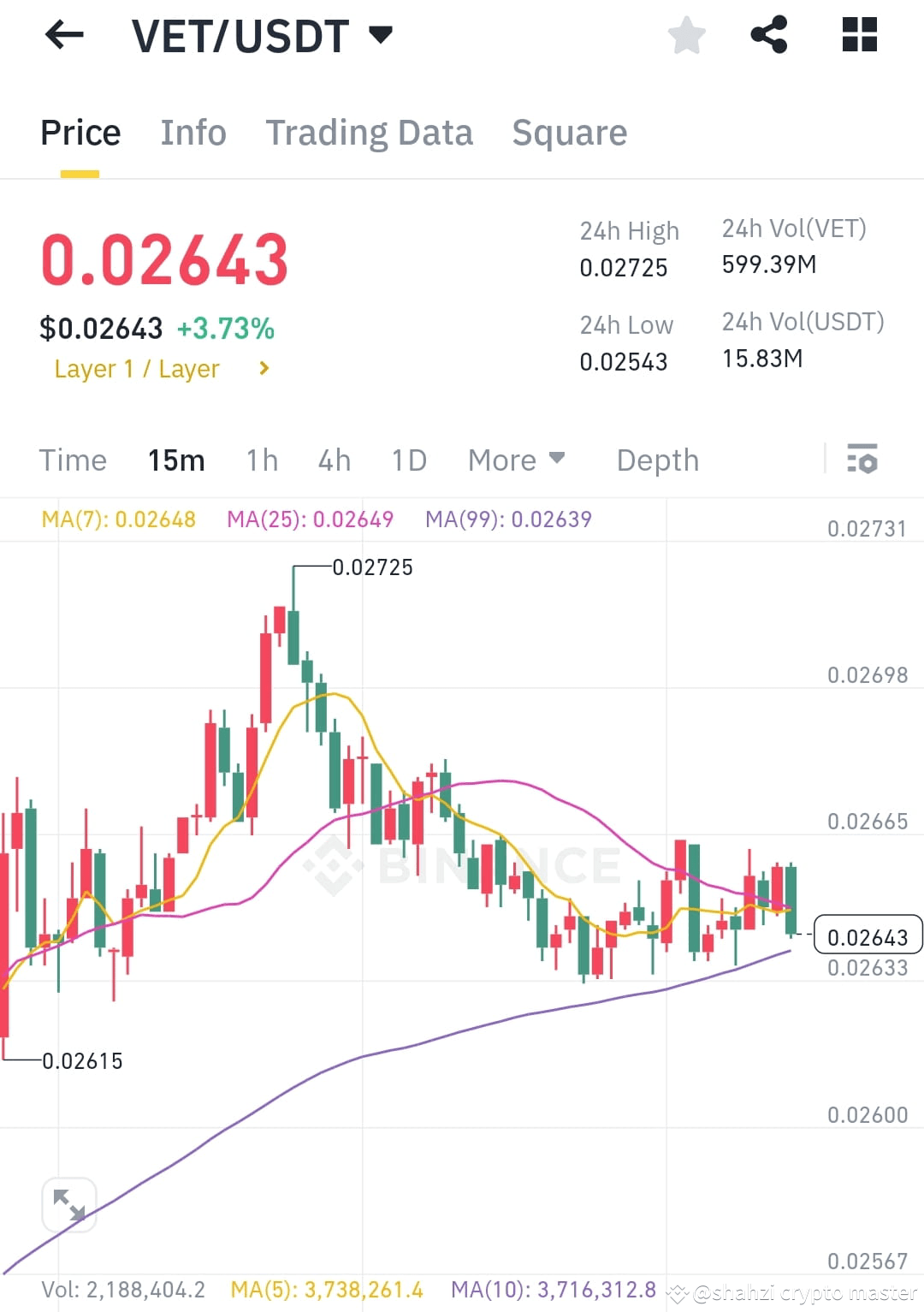 $VET T/USDT Trade Analysis & Strategy Current Price & Perfo | shahzi crypto master on Binance Square