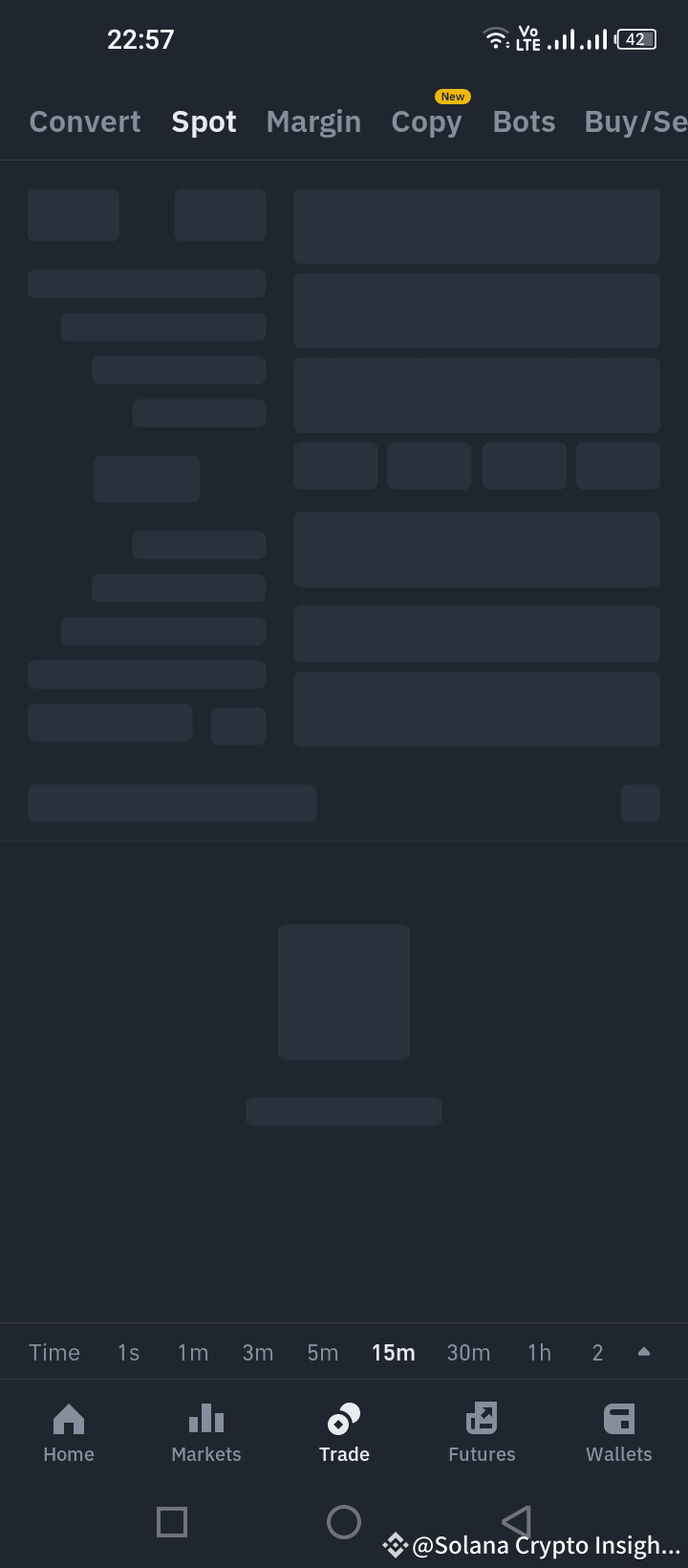 Binance malfunction on buy/sell screen. | Solana Crypto Insights on ...