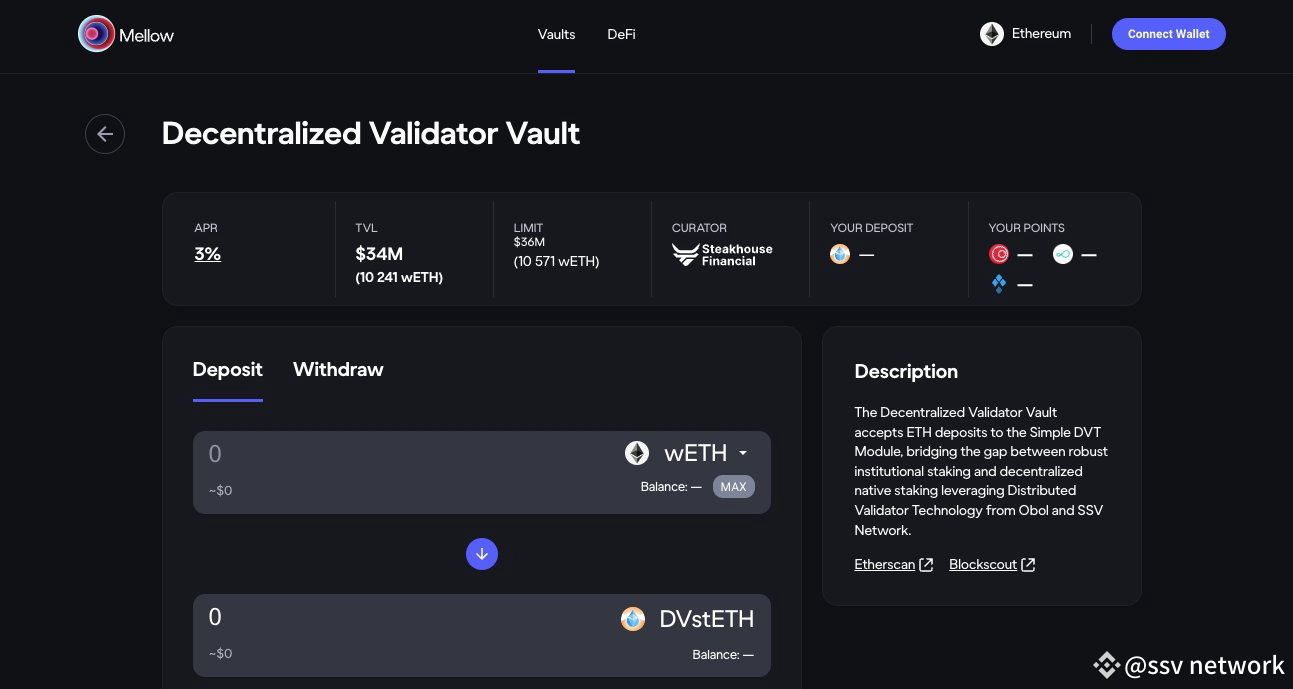 The Decentralized Validator Vault is at near full capacity a | ssv network on Binance Square