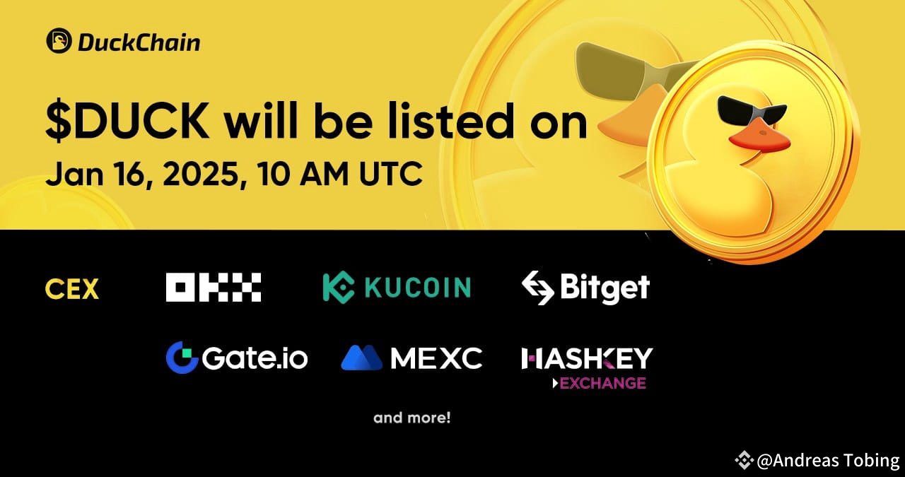 Very very soon @Duck_Chain will be listed on various CEXs. | Andreas ...