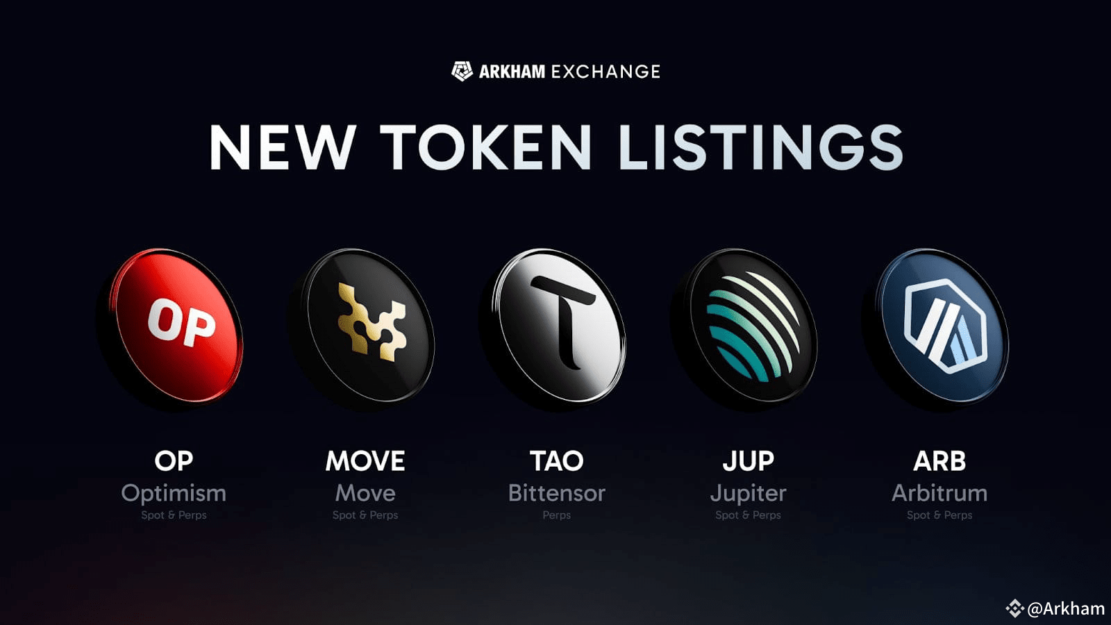 NEW TOKENS NOW LIVE ON ARKHAM You can now trade $OP, $ARB, | Arkham on ...