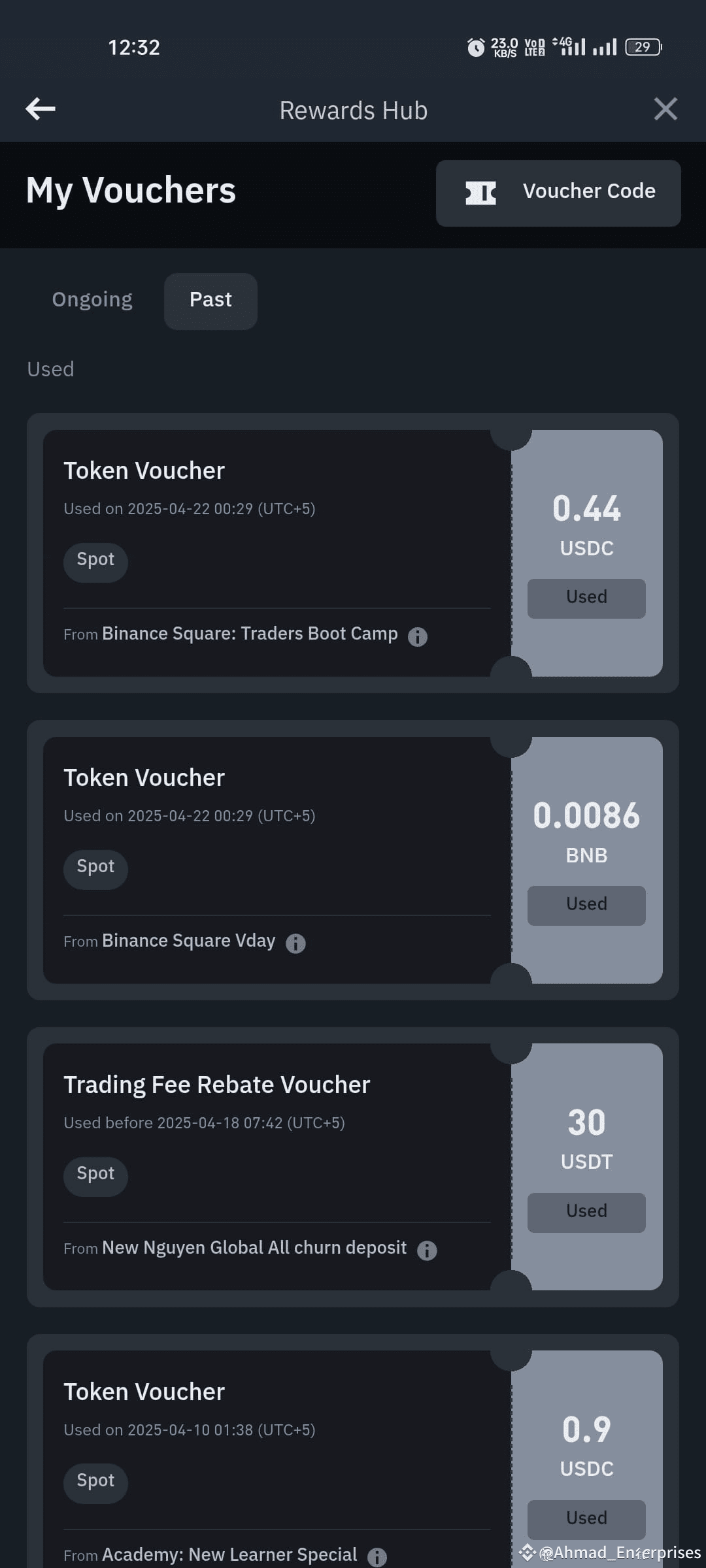 Everyone check Your Rewards Hub . I got free 6-7$ BNB 😍😍 | Ahmad ...