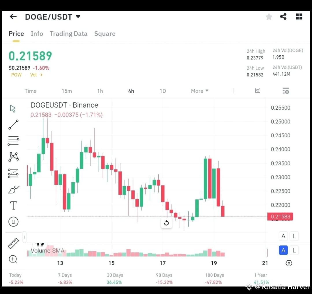 $DOGE/USDT chart: 📊 DOGE/USDT 4H Chart Analysis 📉 Curren | Rosalia Harver on Binance Square