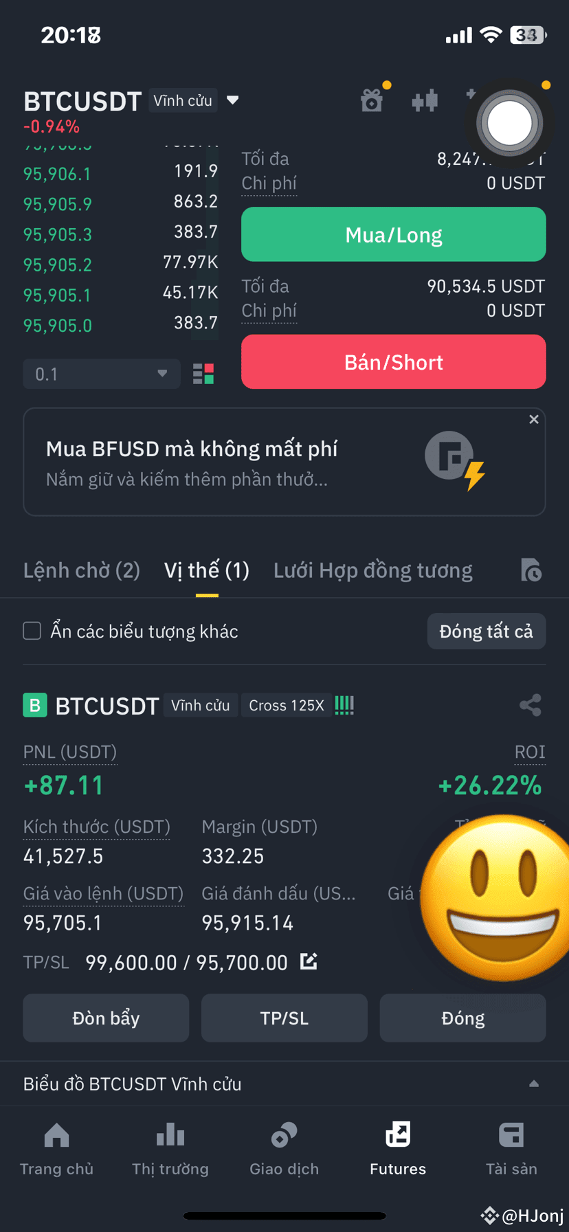 If I win, I'll win, if I lose, I'll lose. $BTC Does anyone | HJonj on Binance Square