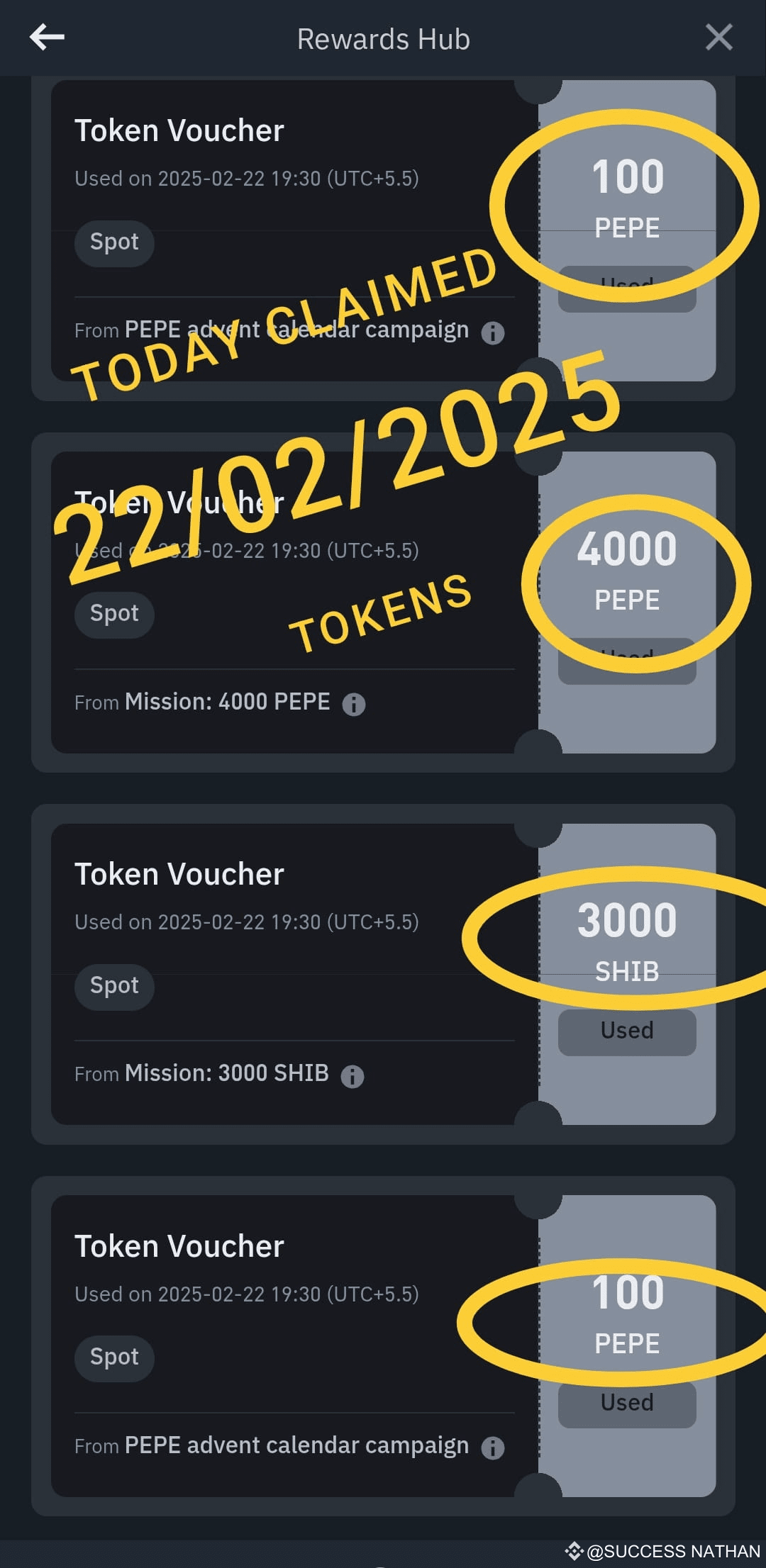 #Write2Earn DEAR friends, I had claimed free token vouch | SUCCESS ...