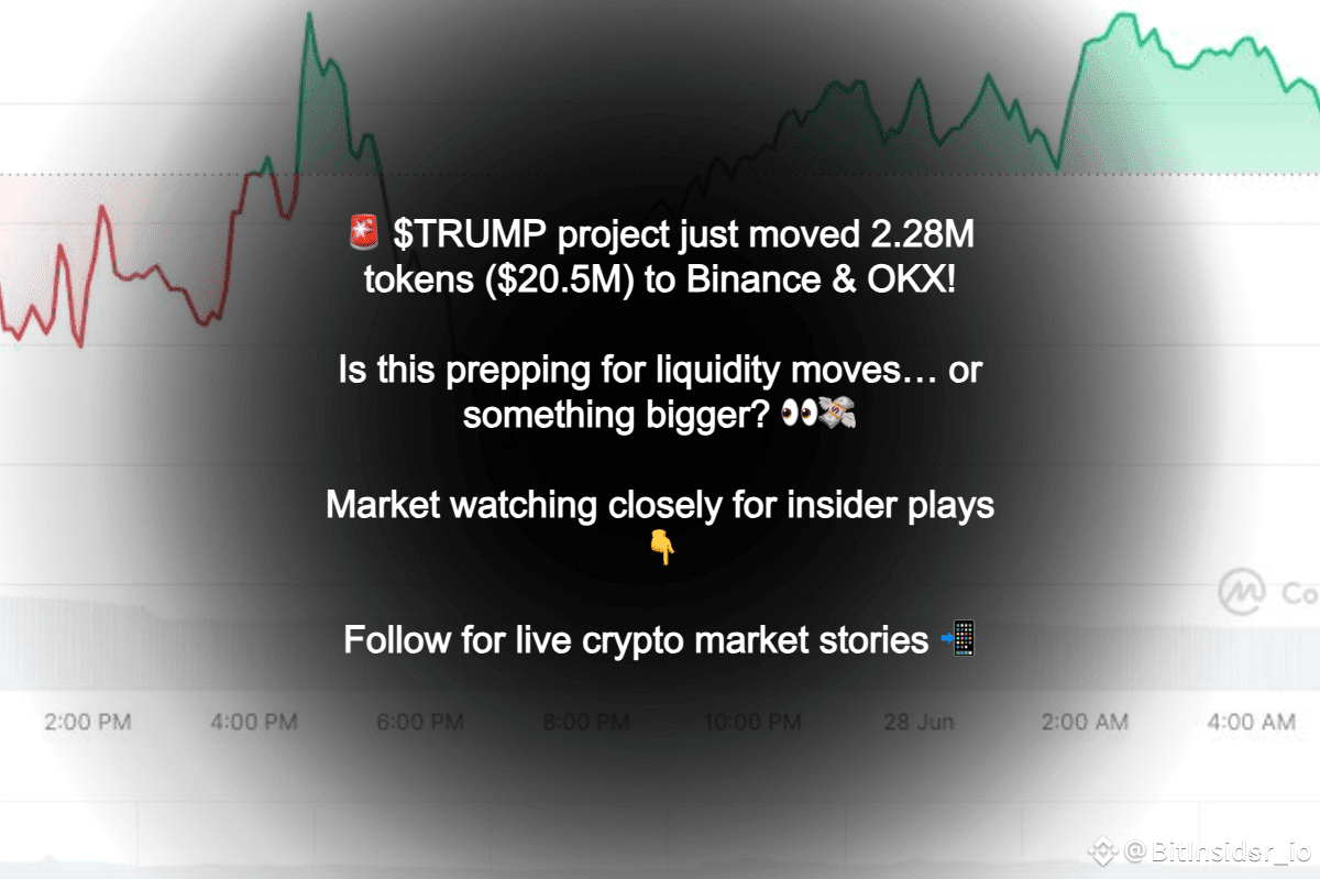 🚨 MASSIVE $TRUMP TOKEN MOVE! 🚨 On June 28, the $TRUMP | BitInsider_io ...
