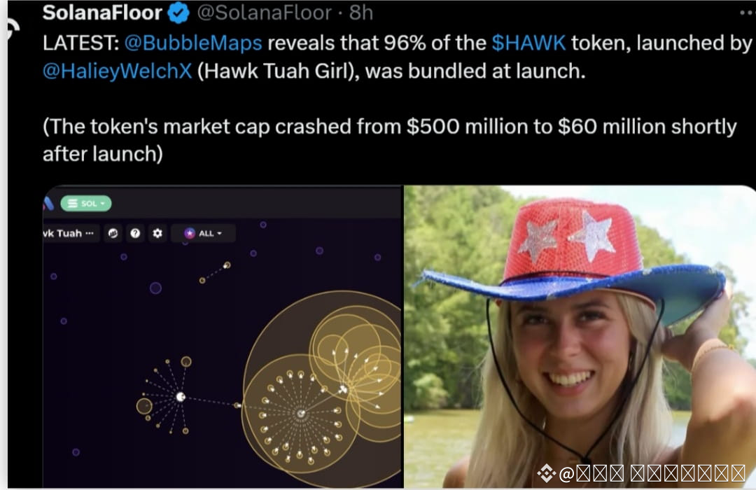 Hawk Tuah memecoin drops 90% due to$BTC Controversial laun | سوق ...