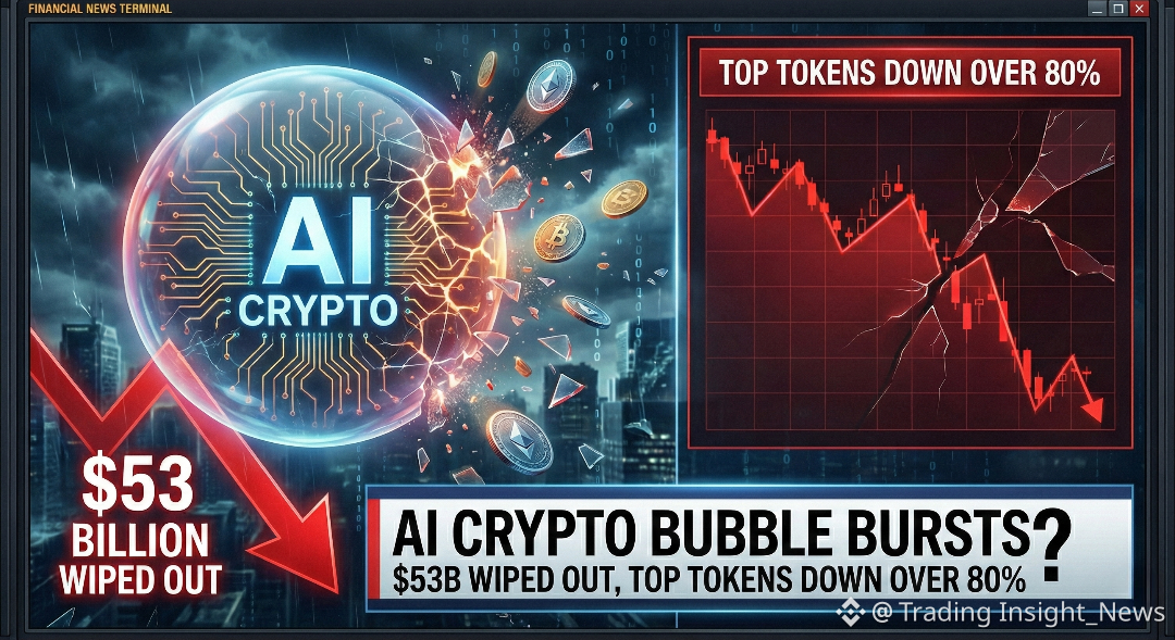 Ai Crypto Bubble Bursts 53b Wiped Out Top Tokens Down Trading