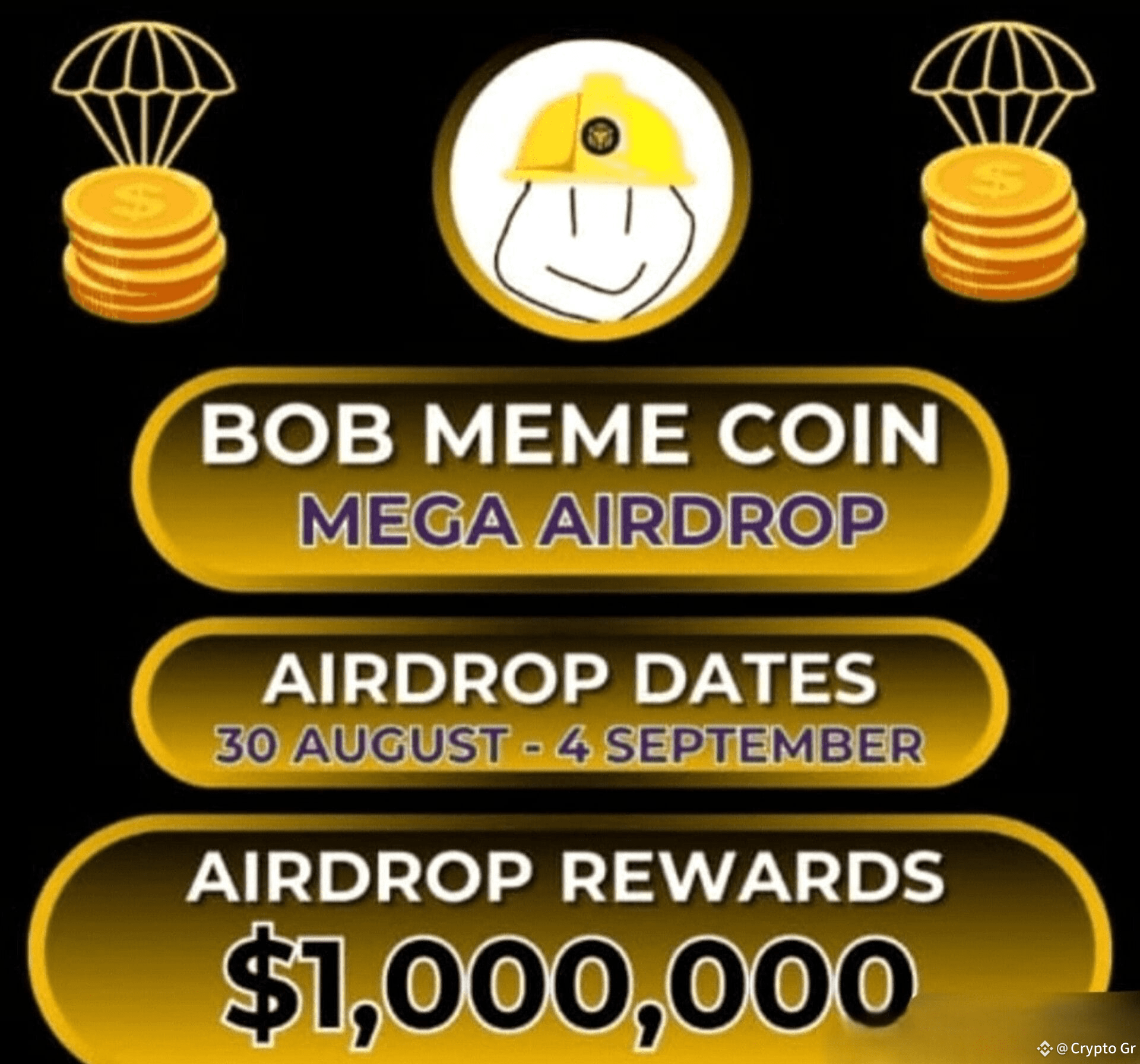 🚨 $BOB MEME COIN HUYỀN THOẠI AIRDROP 🚨 🔥 Sự kiện $BOB tặn | Crypto Gr ...