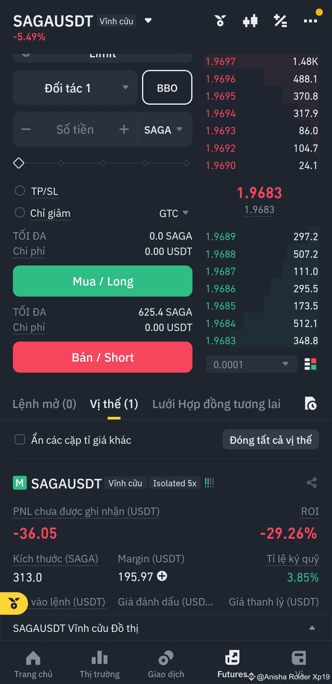 $SAGA Just 5 times and it's already like this 😃 | Anisha Roider Xp19 on Binance Square