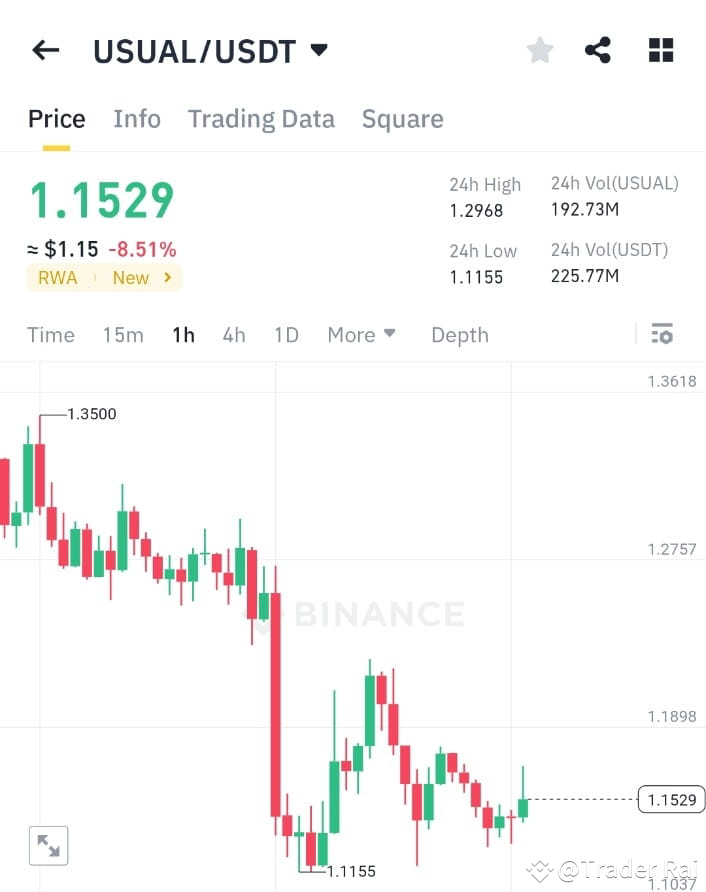 $USUAL /USDT Trading Signal - Potential Recovery in Sight | Trader Rai on Binance Square