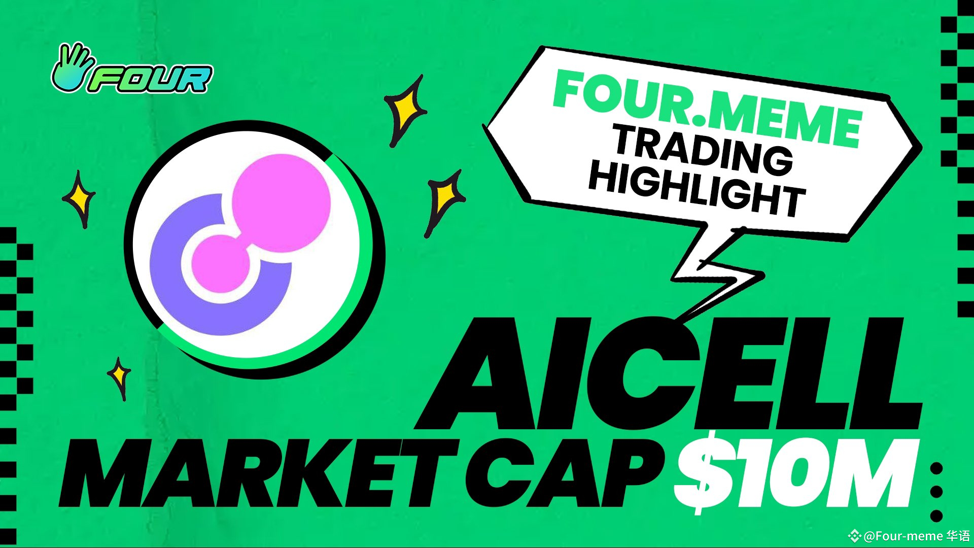 🚀 http://Four.Meme Trading Highlight 🚀 🎉 $AICELL has hit | Four-meme 华语 ...