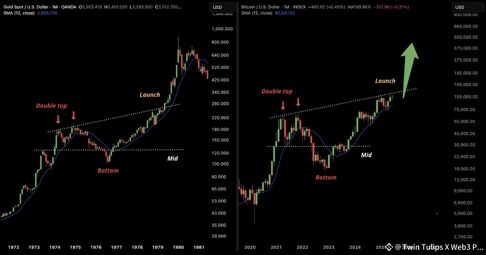Dear #Followers Bitcoin will explode. Just like gold did | Twin Tulips ...
