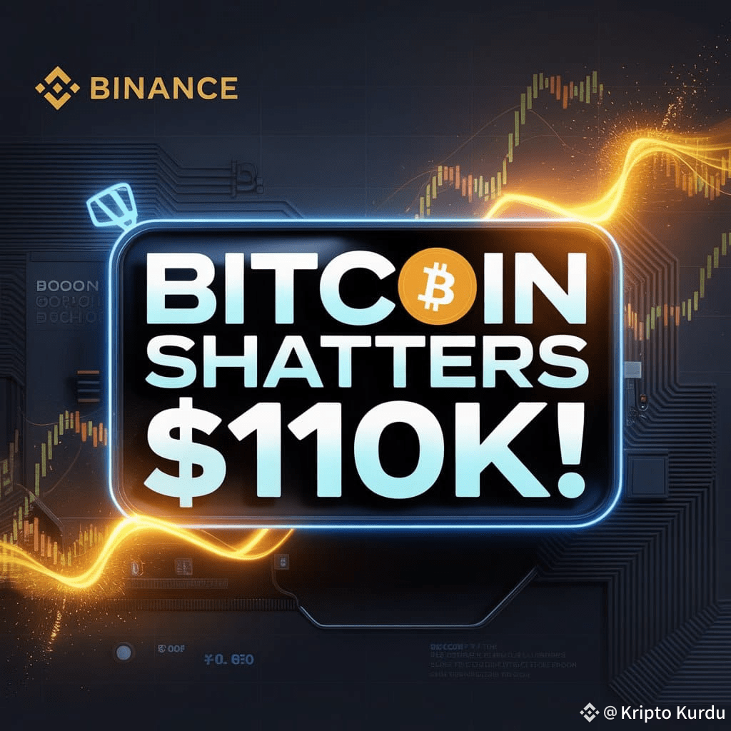 Bitcoin Shatters $110K! #BTCBreaksATH110K Bitcoin made hi | Kripto Kurdu on Binance Square