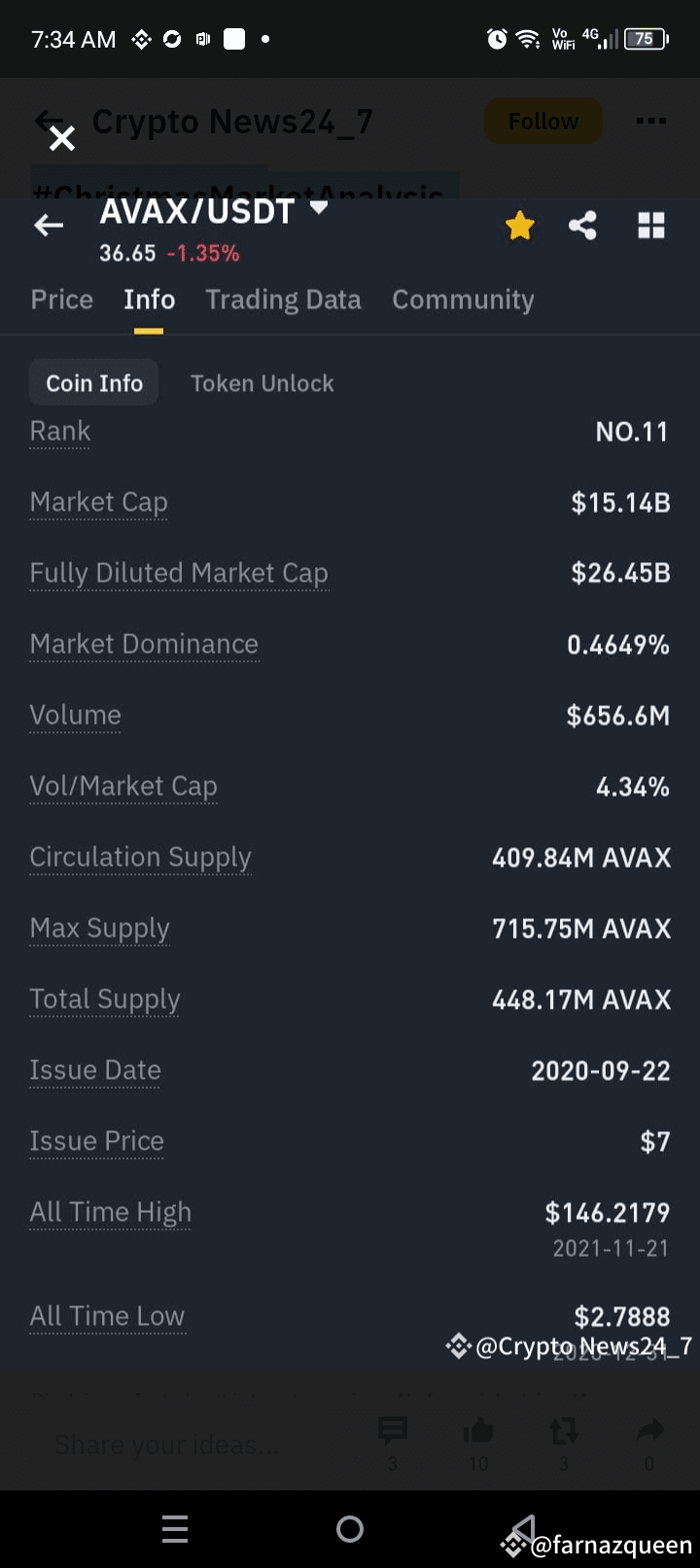 Potential 100x Gem for 2025: $AVAX 🚀 Avalanche $AVAX is po | hareem queen on Binance Square