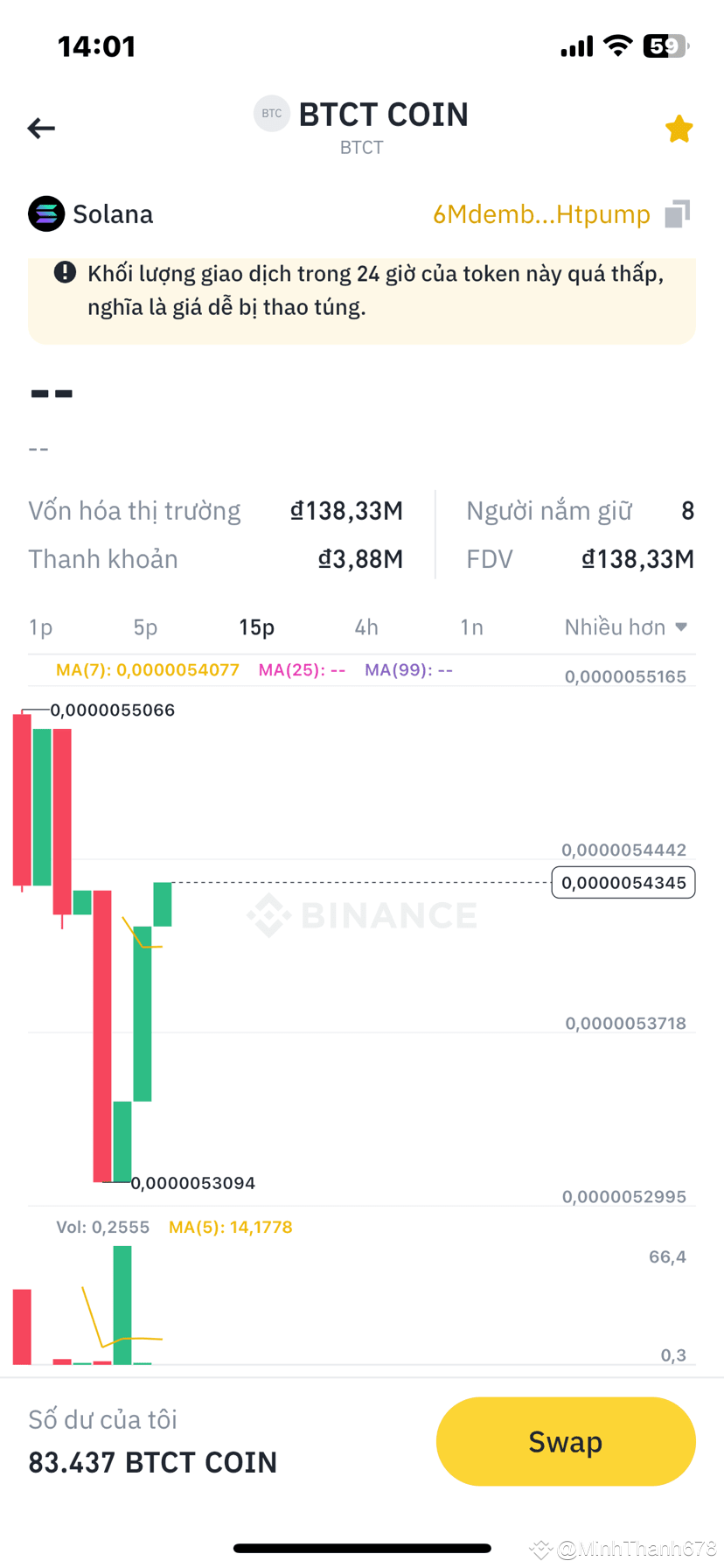 BTCT COIN new token is very investable 😍 | MinhThanh678 on Binance Square