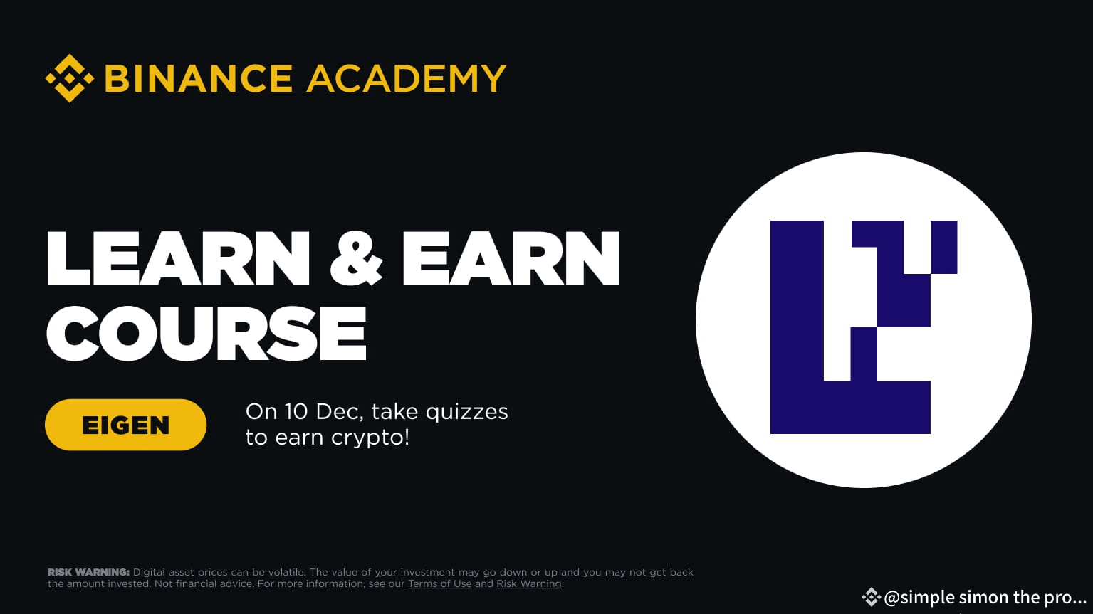 🚨💸 Binance Announces Next Round of Learn & Earn: Earn $100 | simple ...