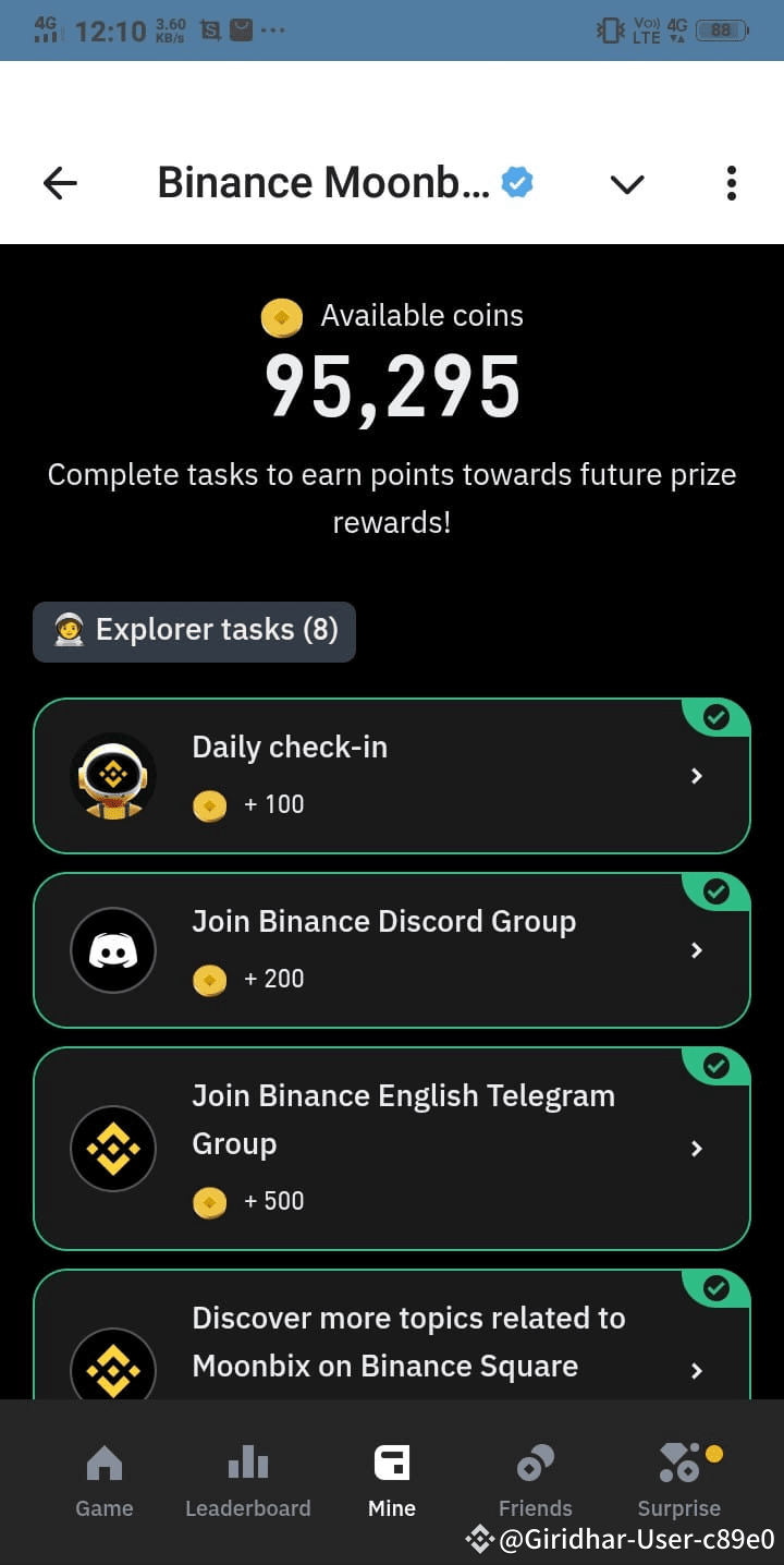 Daily Play Binance Moonbix game and Earn points.ref_78684261 | Giridhar ...