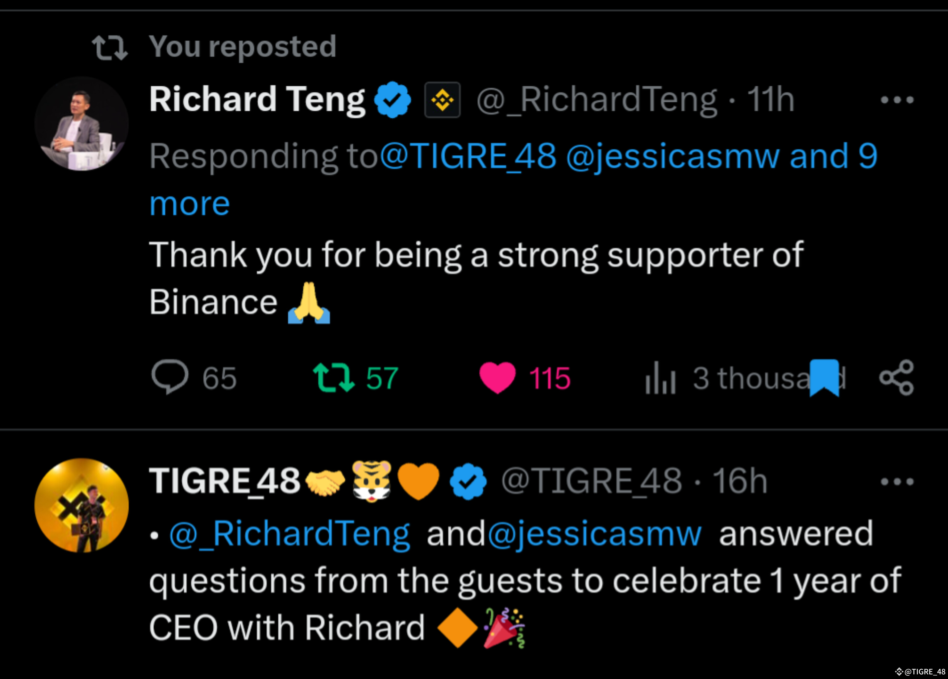 Richard Teng Thank you so much for the words 🙏... • I | TIGRE_48 on ...