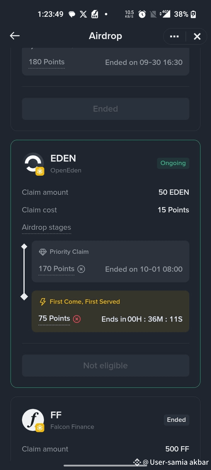 only 75 points😱😱 $EDEN $PUMP | User-samia akbar on Binance Square