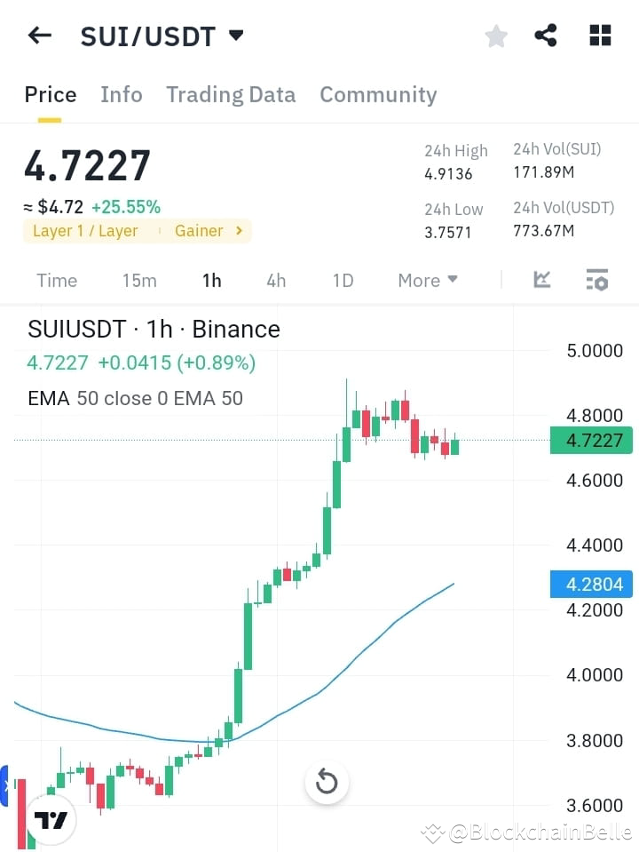 $SUI /USDT ALERT: BULLISH WAVE IN FULL EFFECT! Spot & Futur | BlockchainBelle on Binance Square