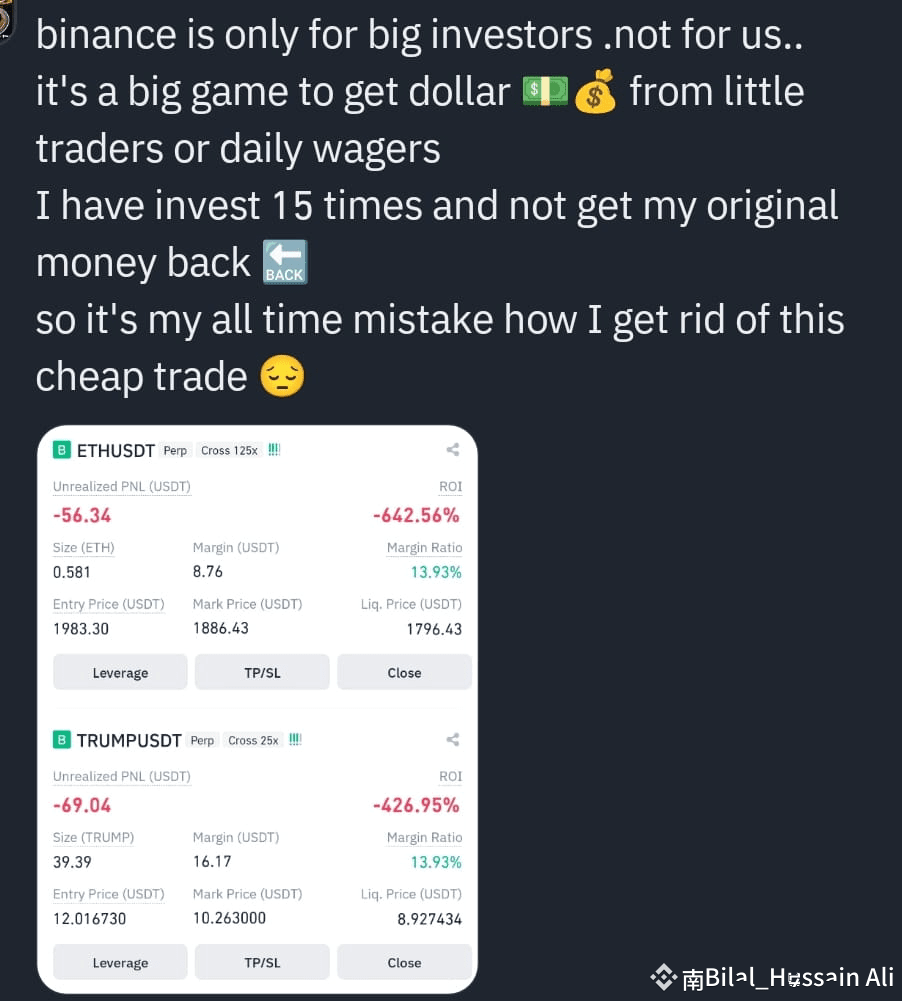 #Look at this silly post 🤔 binance is only for big investo | Bilal ...