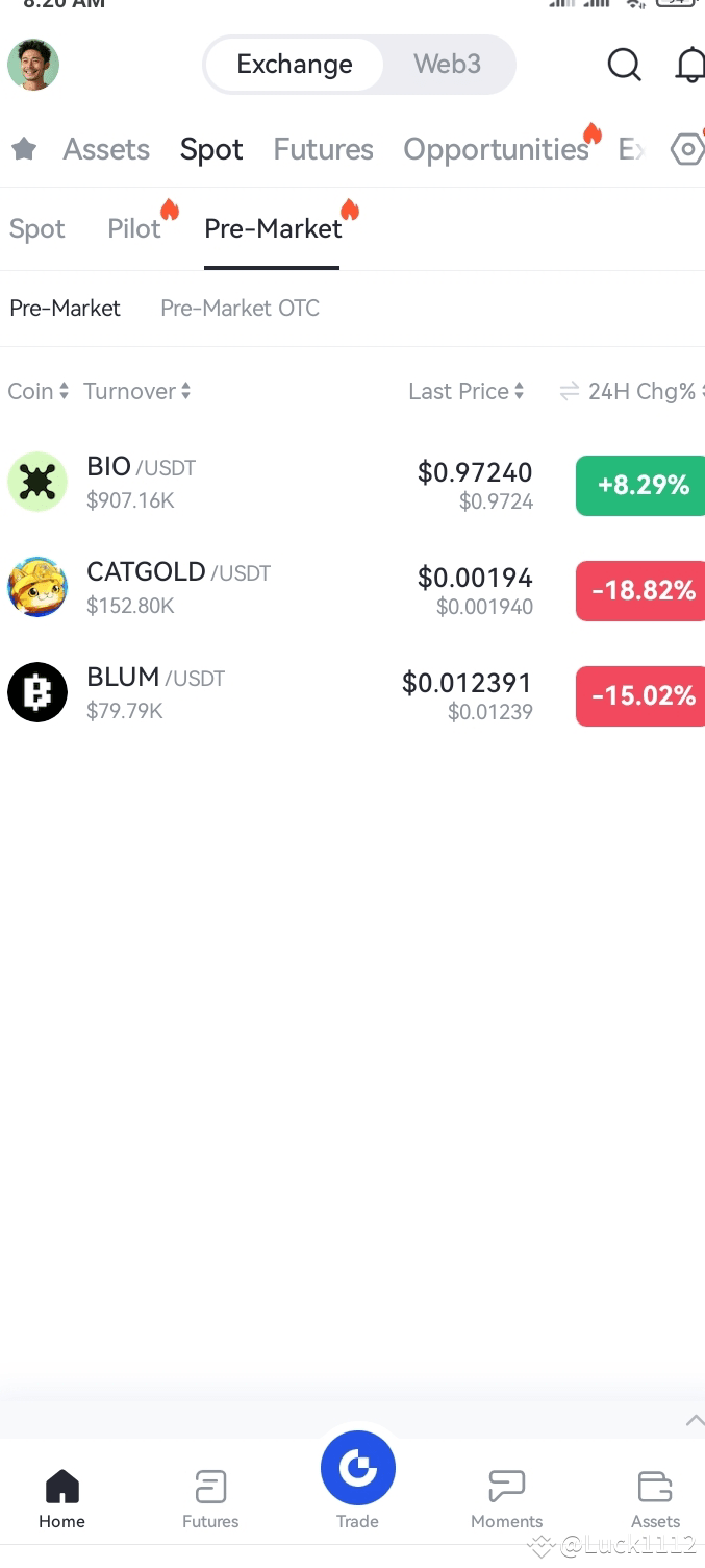 Bio reaches 0.97420 in Gate io premarket there are also the | Coin ...