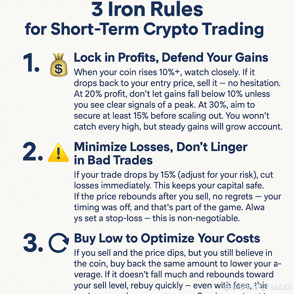 3 Iron Rules for Short-Term Crypto Trading 1. Lock in Profi | SHARP ...