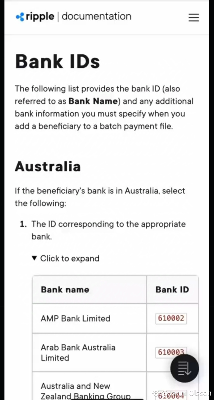 The image showcases documentation from Ripple, specifically | Janni Olsson on Binance Square