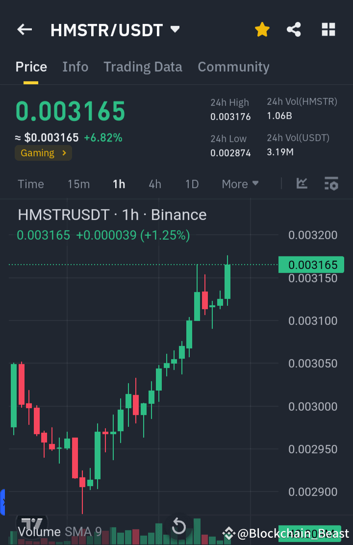 $HMSTR /USDT Analysis: Potential for Upside as Price Holds K | Blockchain_Beast on Binance Square