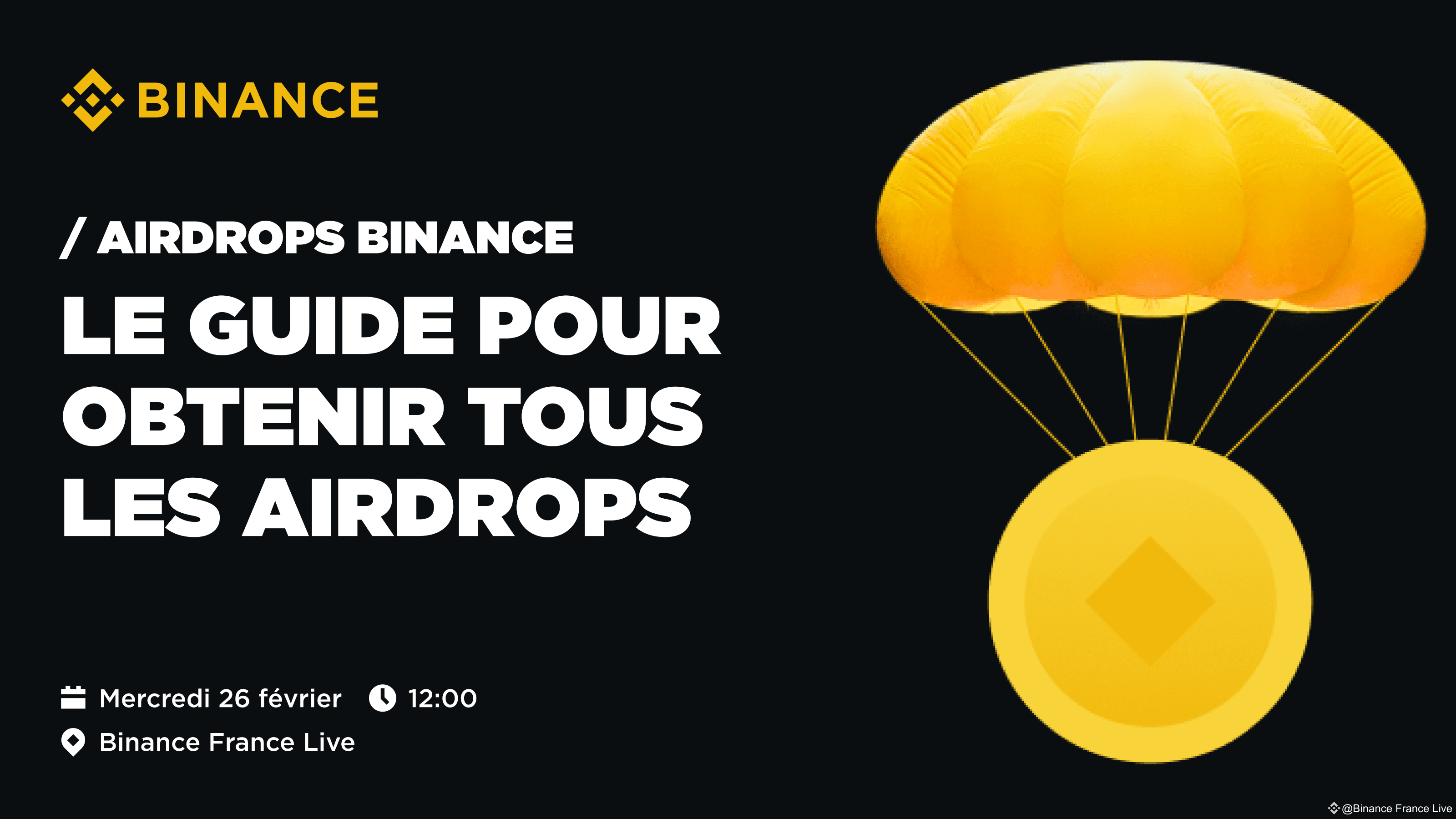 Do you know all the ways to benefit from Airdrops on #Binanc | Binance France Live on Binance Square