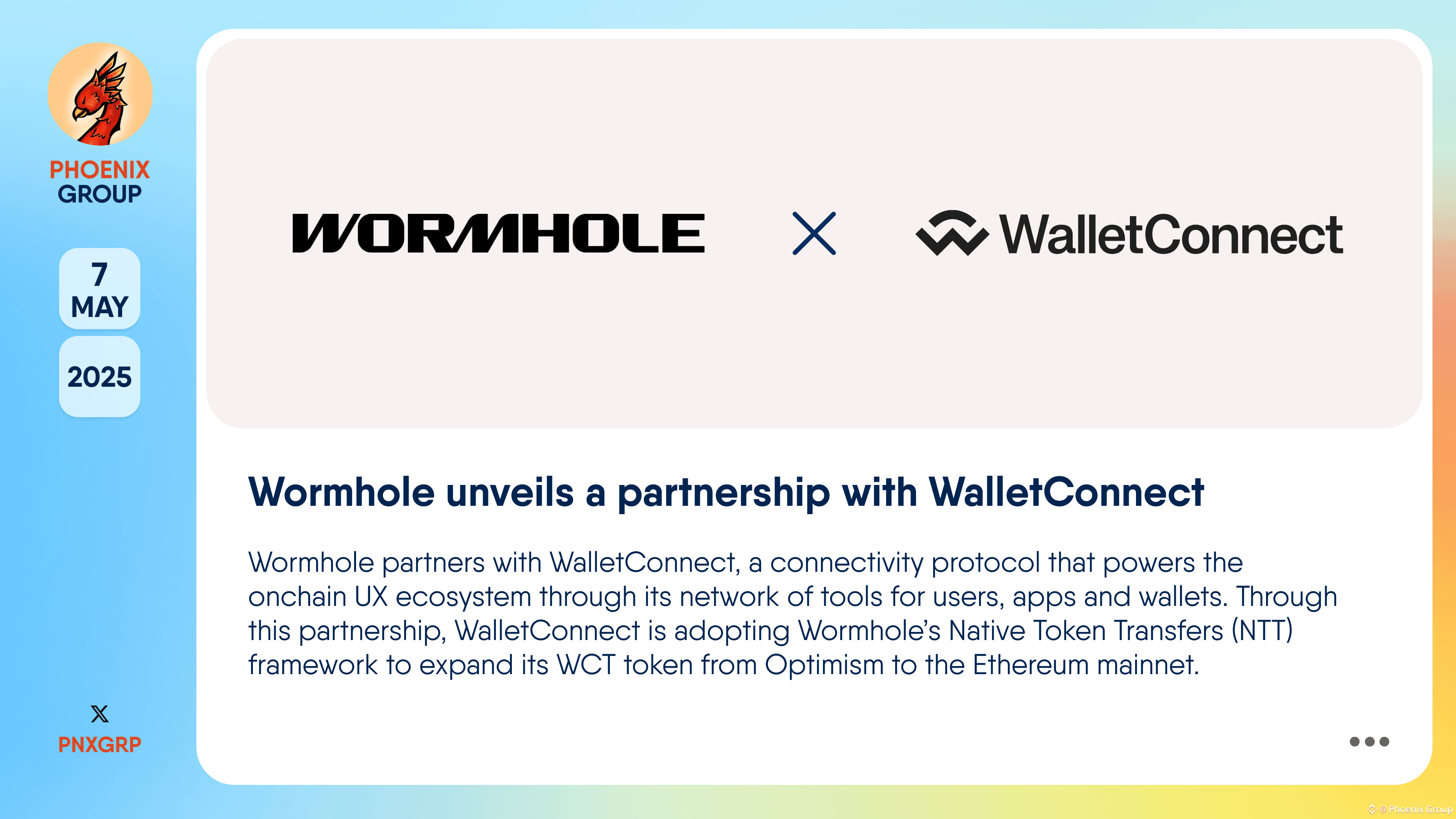 Wormhole unveils a partnership with WalletConnect #Wormhol | Phoenix ...