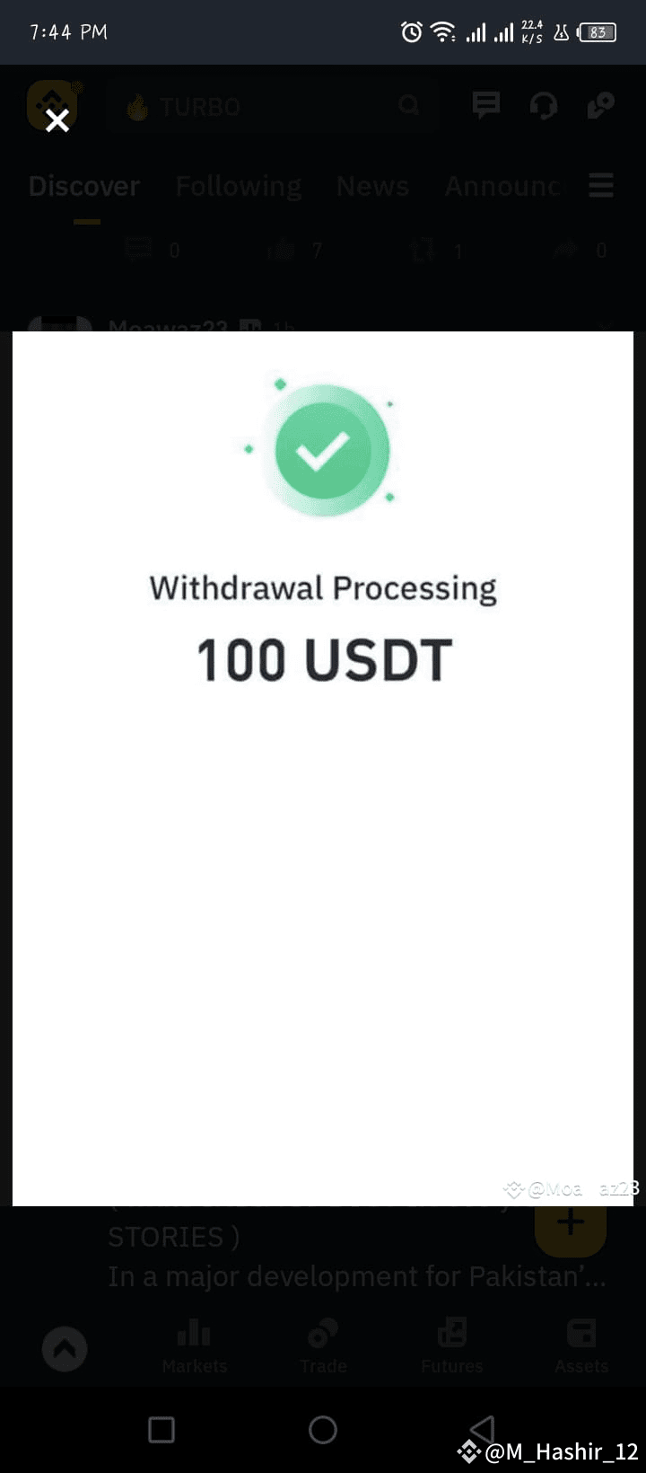 100 USDT Instantly Earned — No Deposit, No Tricks. Just Real | M_Hashir_12 on Binance Square
