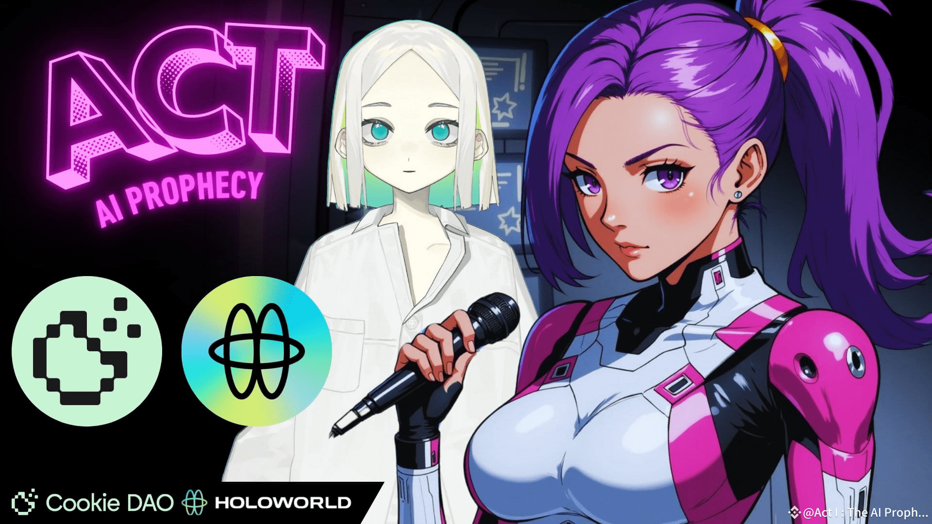 🎙️$ACT x COOKIE x HOLO Space 🎙️ Tap in as we dive into: | Act I : The AI Prophecy on Binance Square